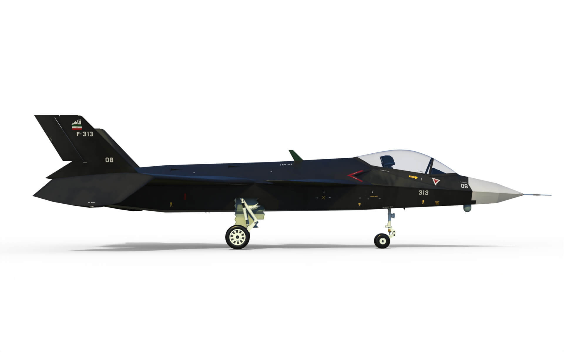 Qaher F-313 Iranian Stealth Fighter 3D Model by citizensnip