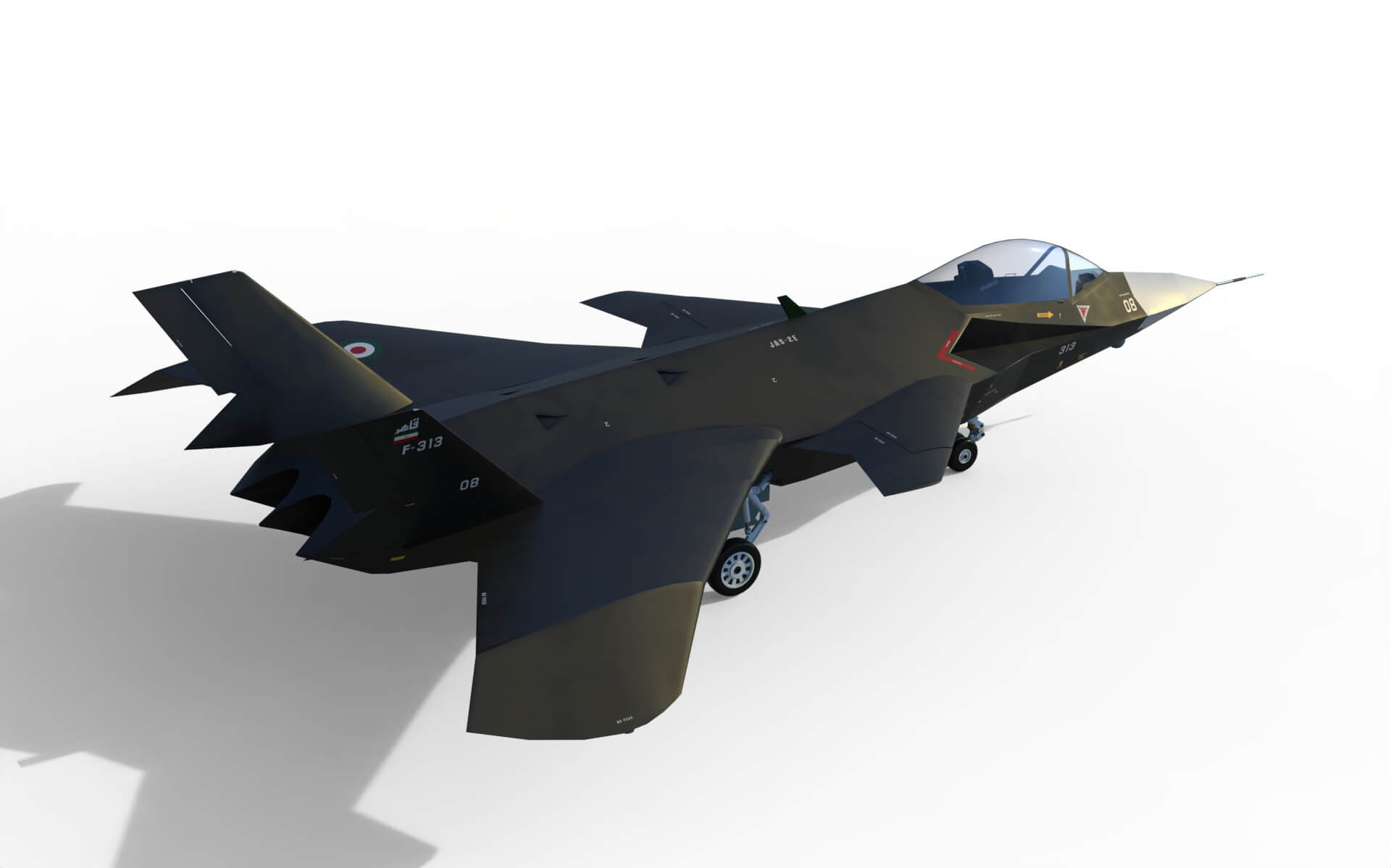 Qaher F-313 Iranian Stealth Fighter 3D Model by citizensnip