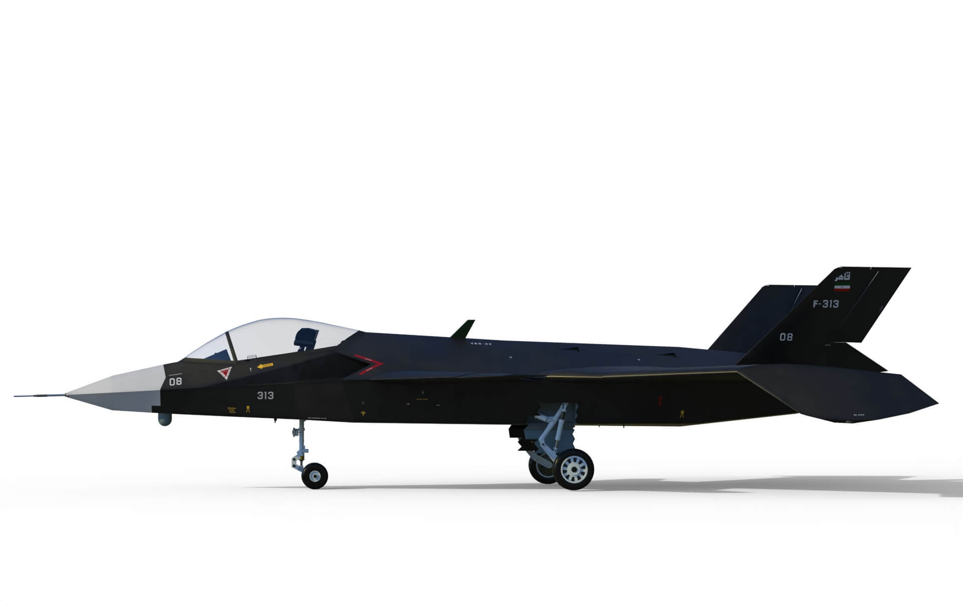Qaher F-313 Iranian Stealth Fighter 3D Model by citizensnip