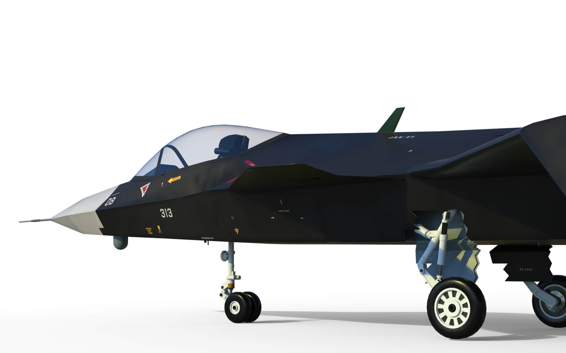 Qaher F-313 Iranian Stealth Fighter 3D Model by citizensnip