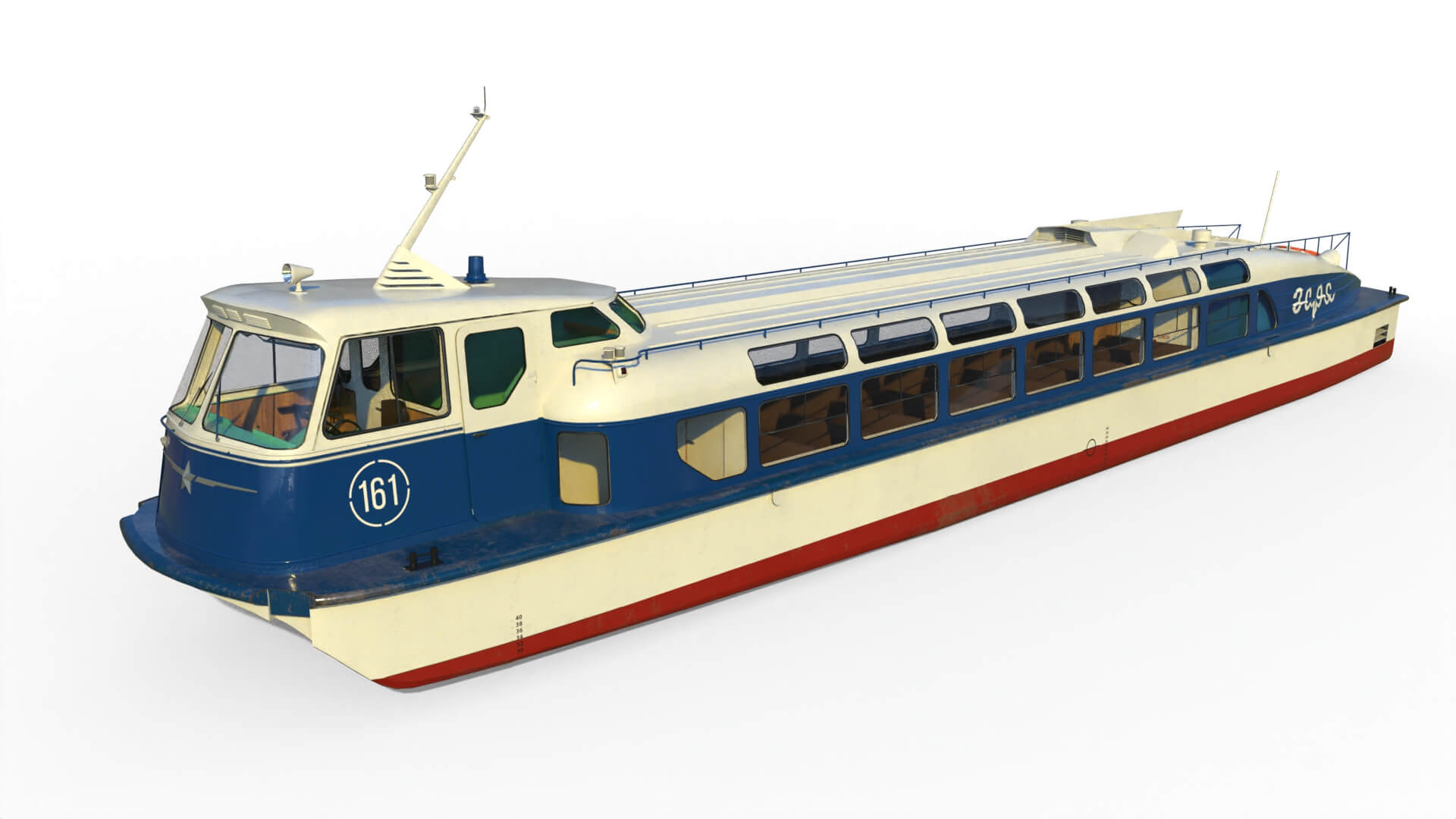 River Bus Project 946 Zarya - 3D Model by citizensnip
