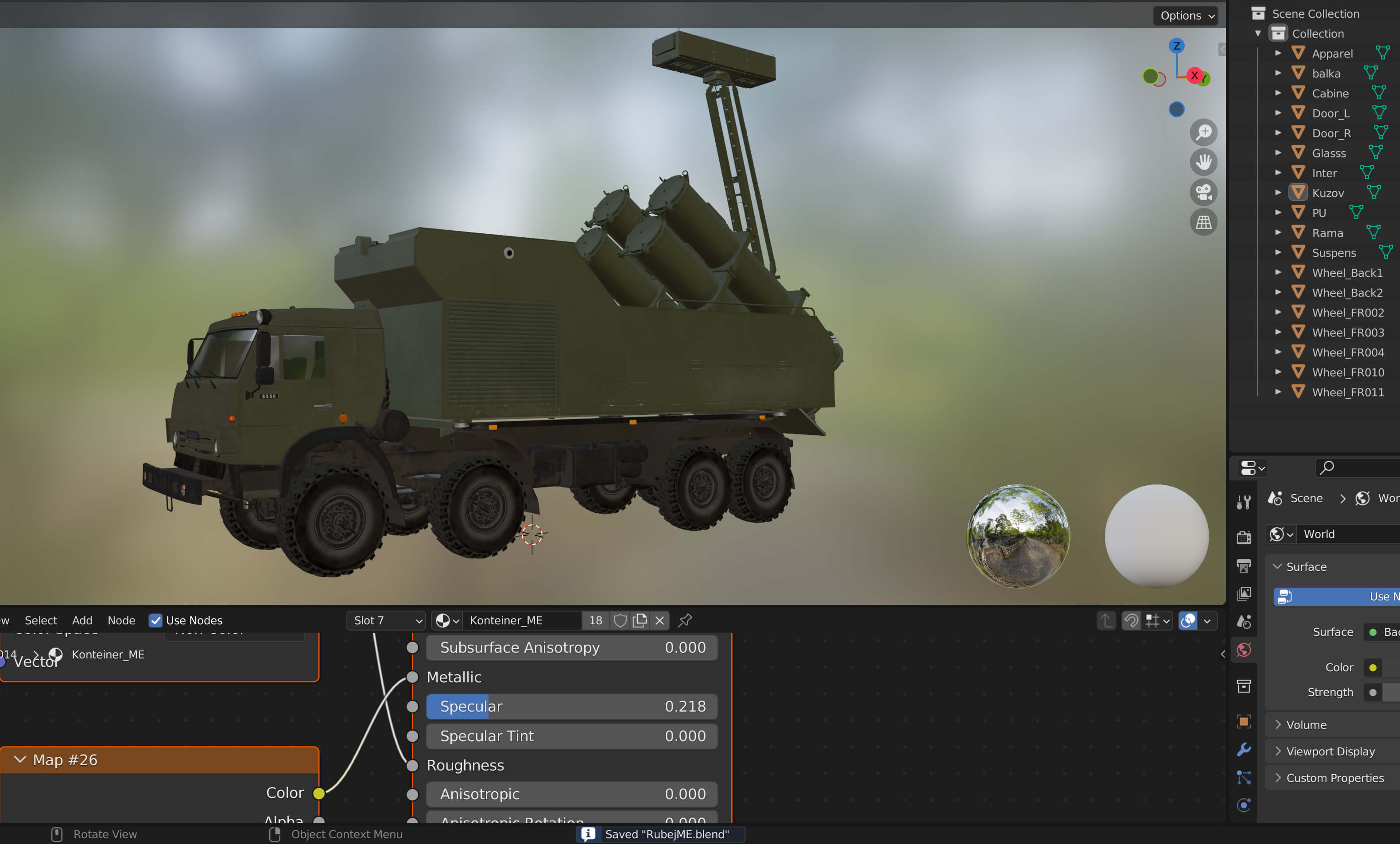 Rubezh-Me Coastal Defense Missile System 3D Model by citizensnip