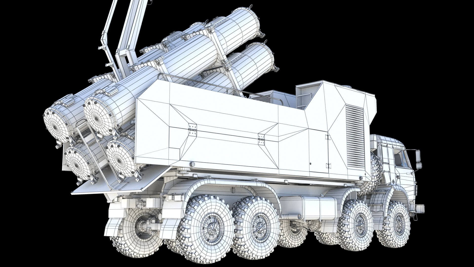 Rubezh-Me Coastal Defense Missile System 3D Model by citizensnip