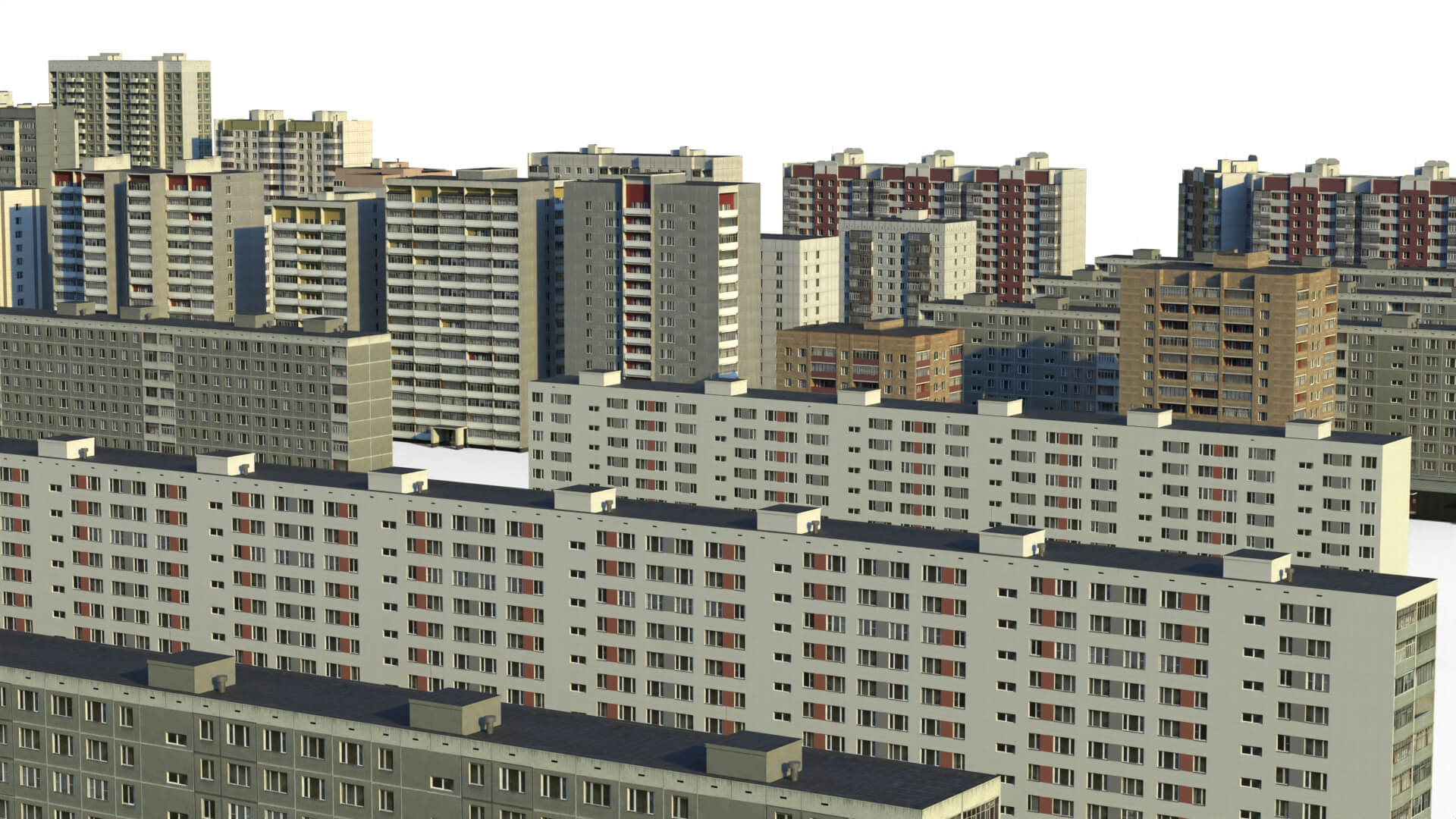 Russian Buildings Pack - 3D Model by citizensnip