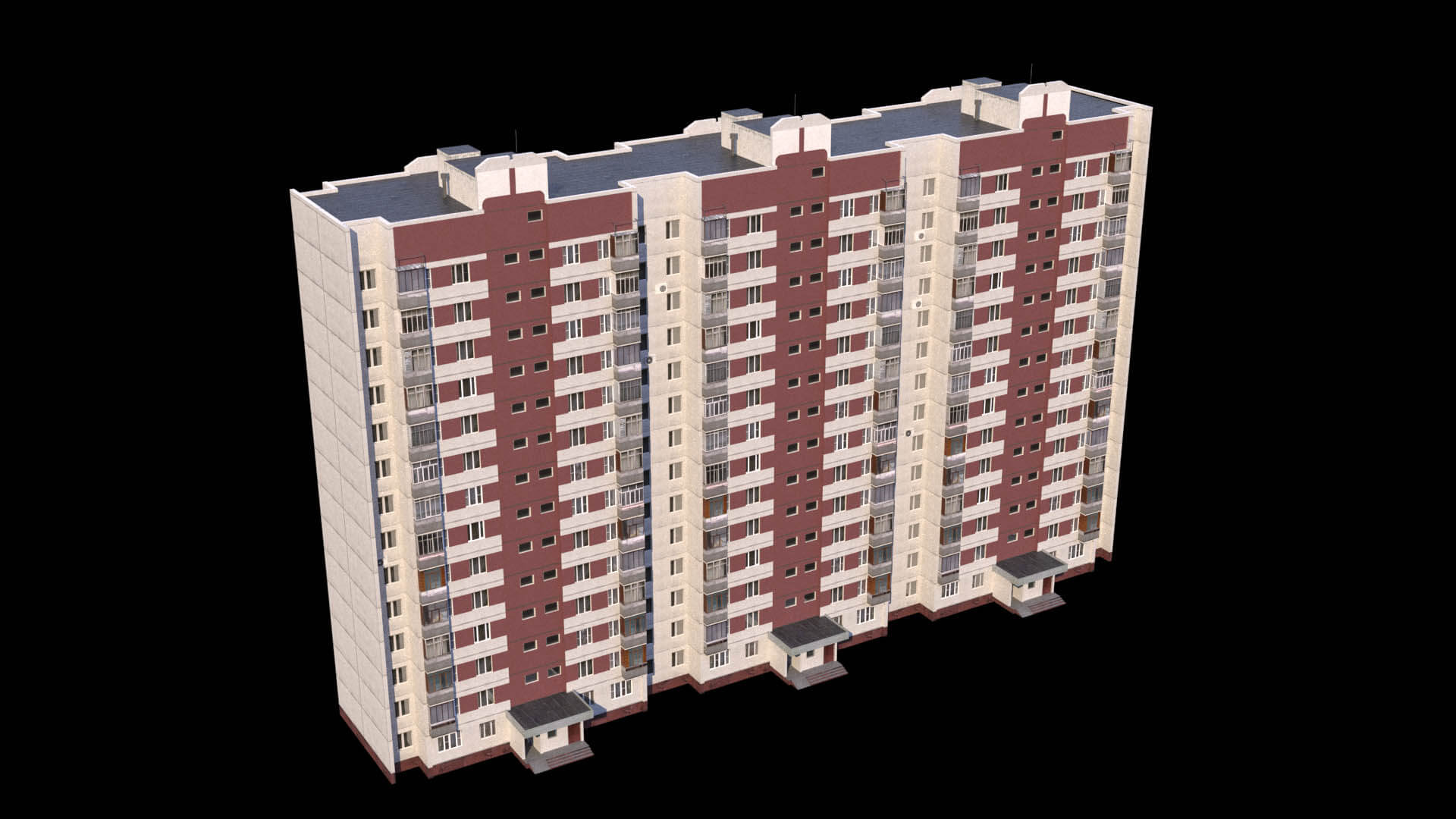 Russian Buildings Pack - 3D Model by citizensnip