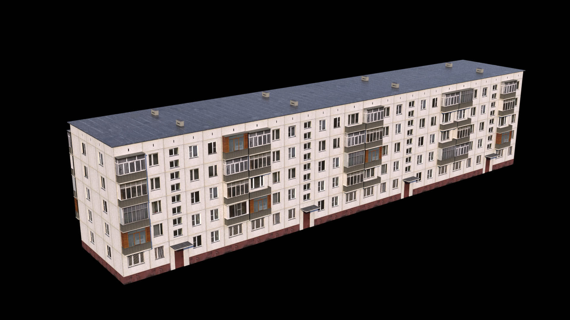 Russian Buildings Pack - 3D Model by citizensnip