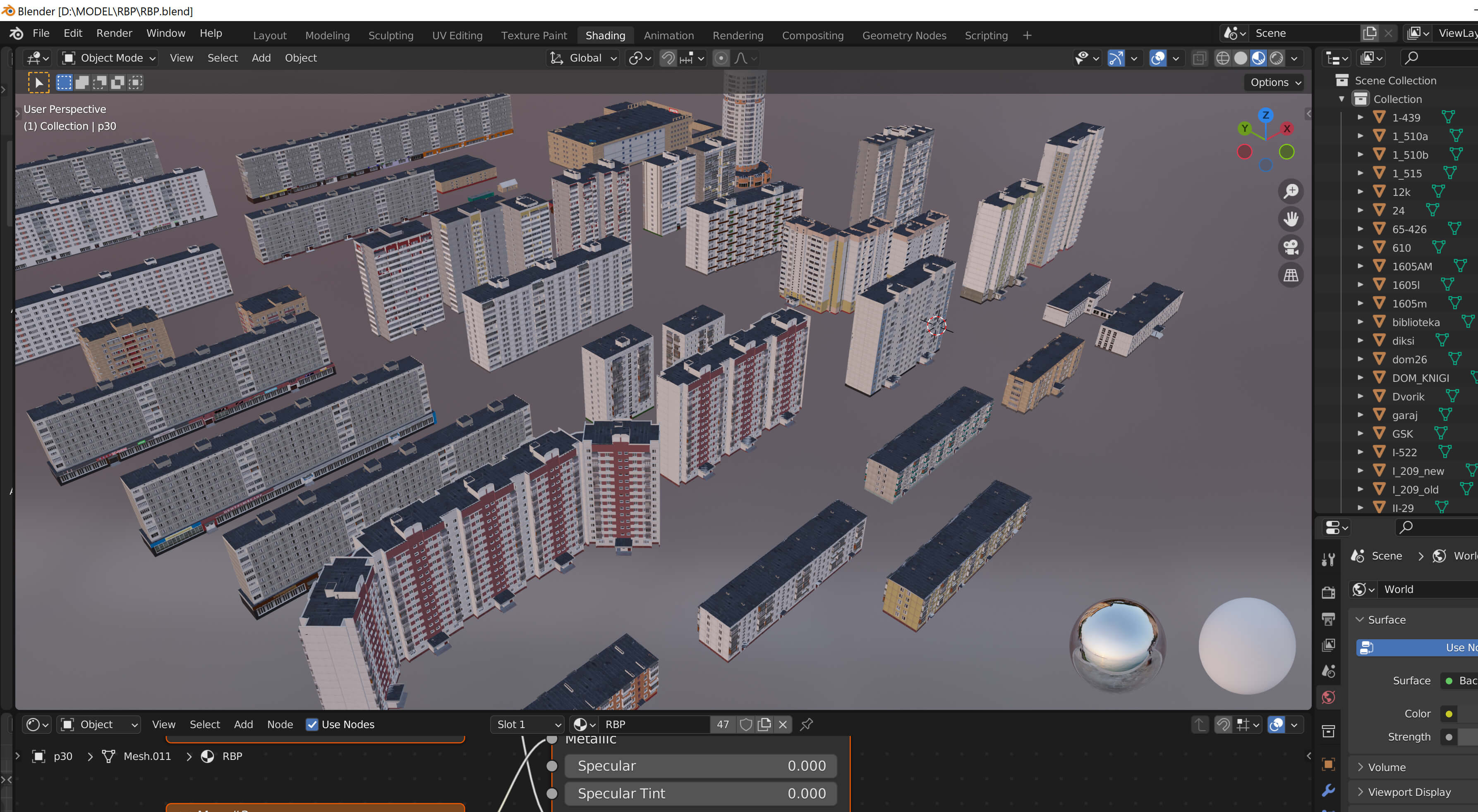 Russian Buildings Pack - 3D Model by citizensnip