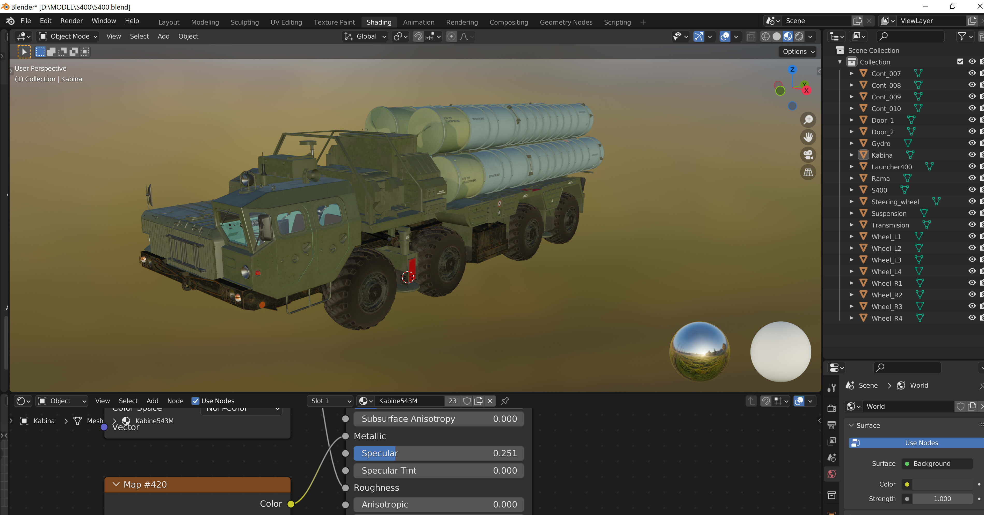 S-400 Triumf Missile System 5P85 SM2 SA-21 3D Model by citizensnip