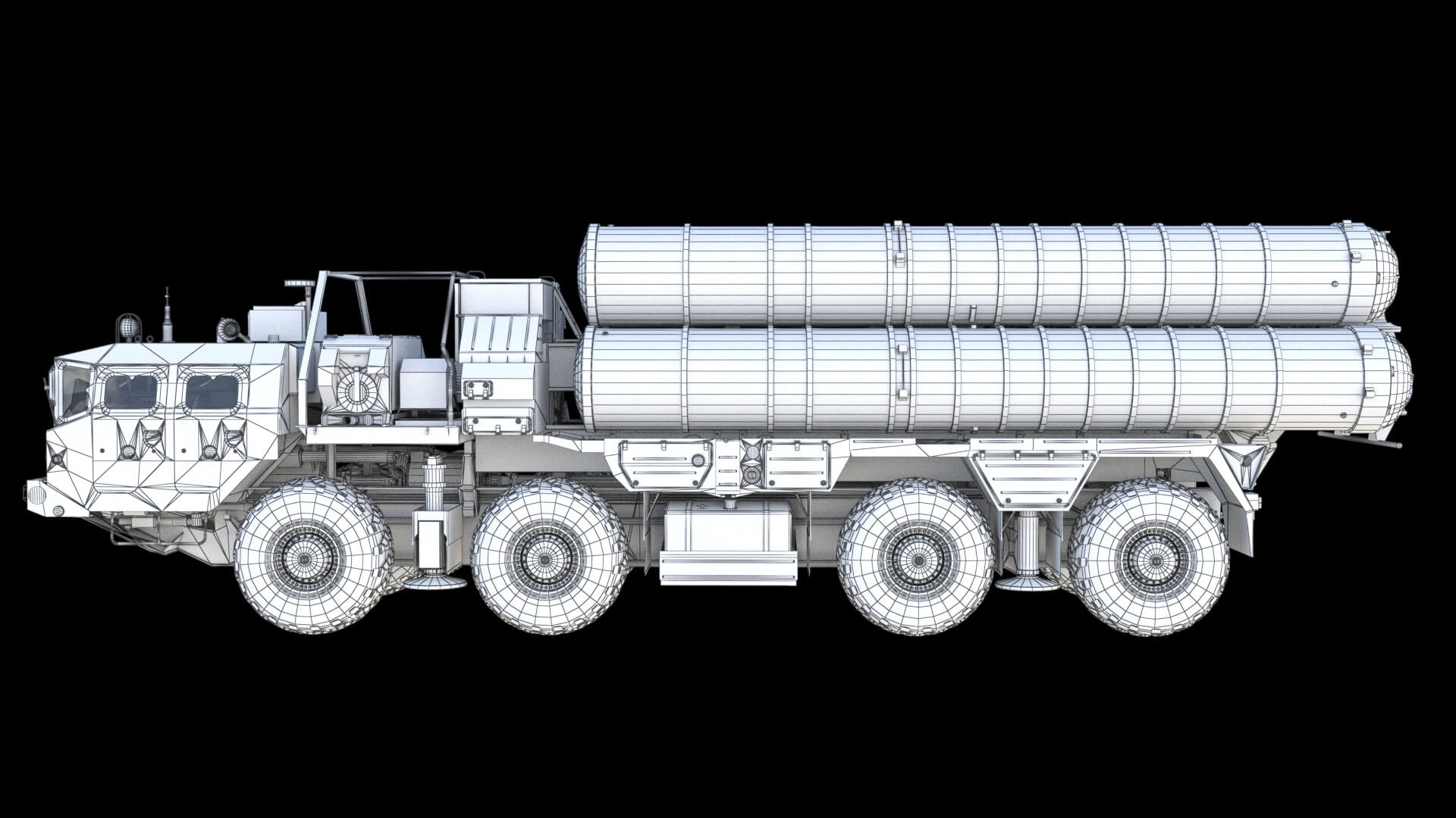 S-400 Triumf Missile System 5P85 SM2 SA-21 3D Model by citizensnip