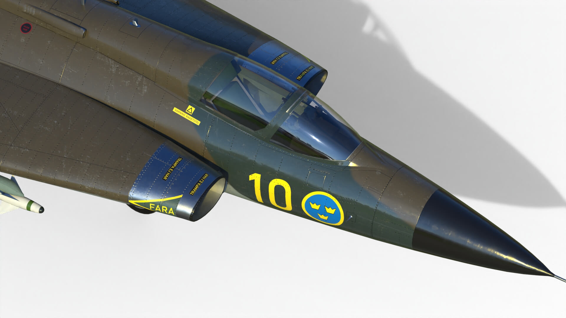 SAAB 35 Draken - 3D Model by citizensnip