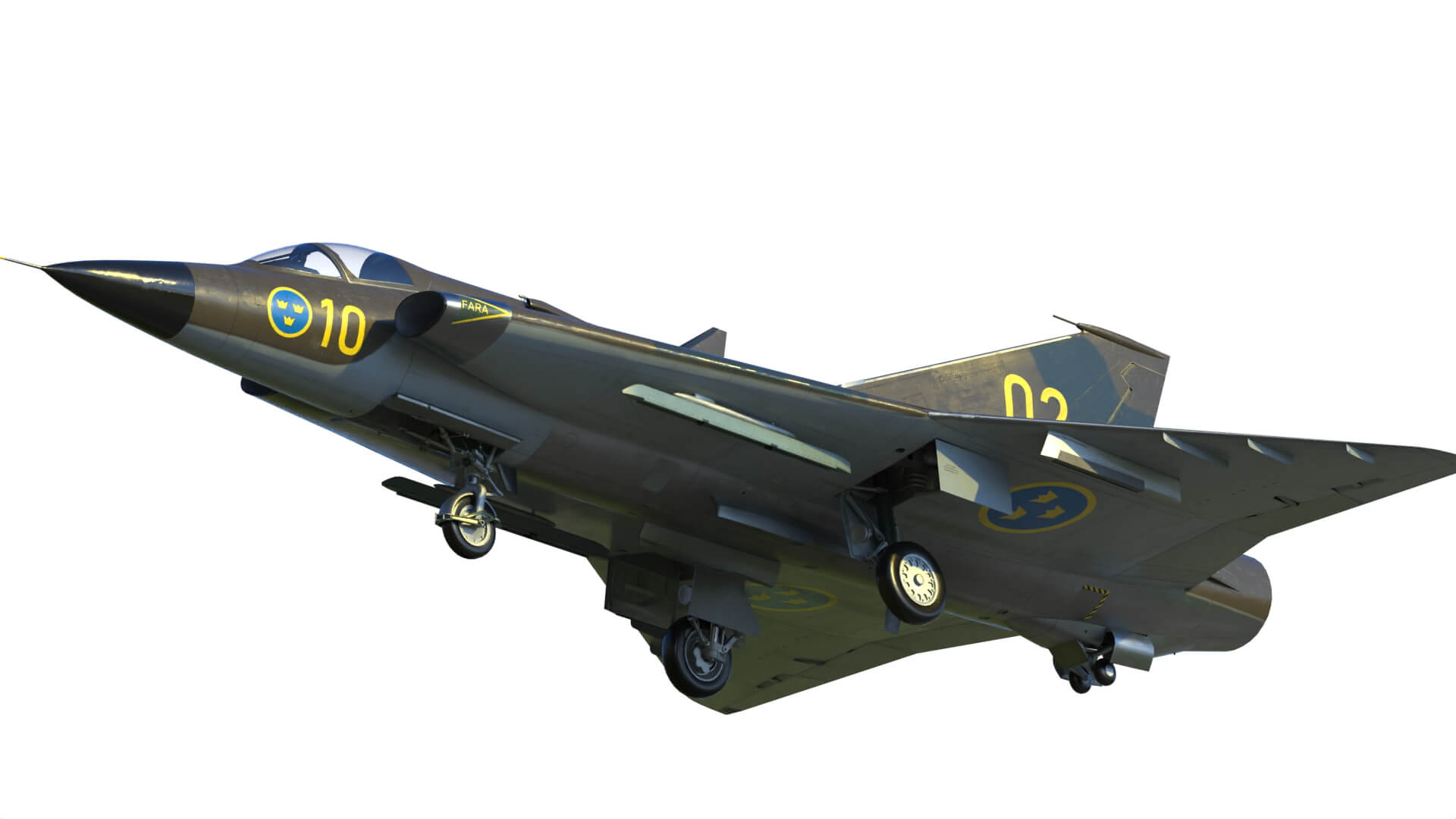 SAAB 35 Draken - 3D Model by citizensnip