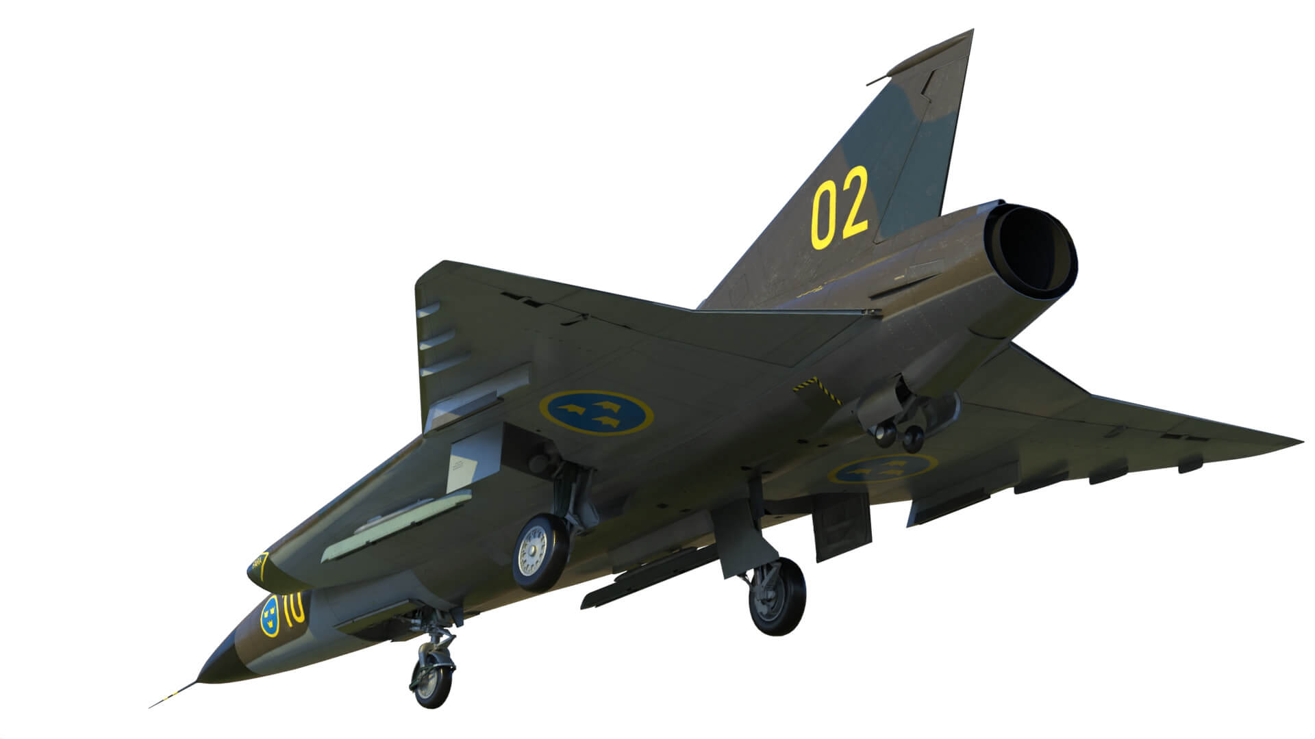 SAAB 35 Draken - 3D Model by citizensnip