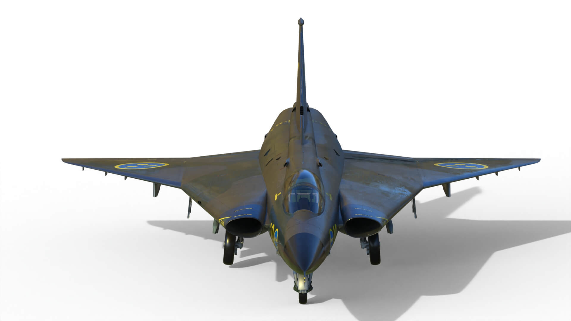 SAAB 35 Draken - 3D Model by citizensnip