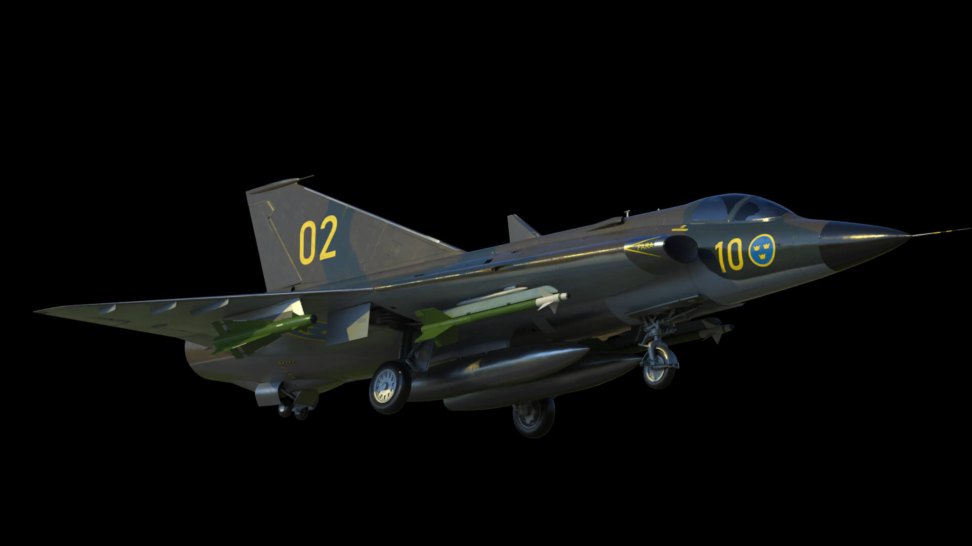 SAAB 35 Draken - 3D Model by citizensnip