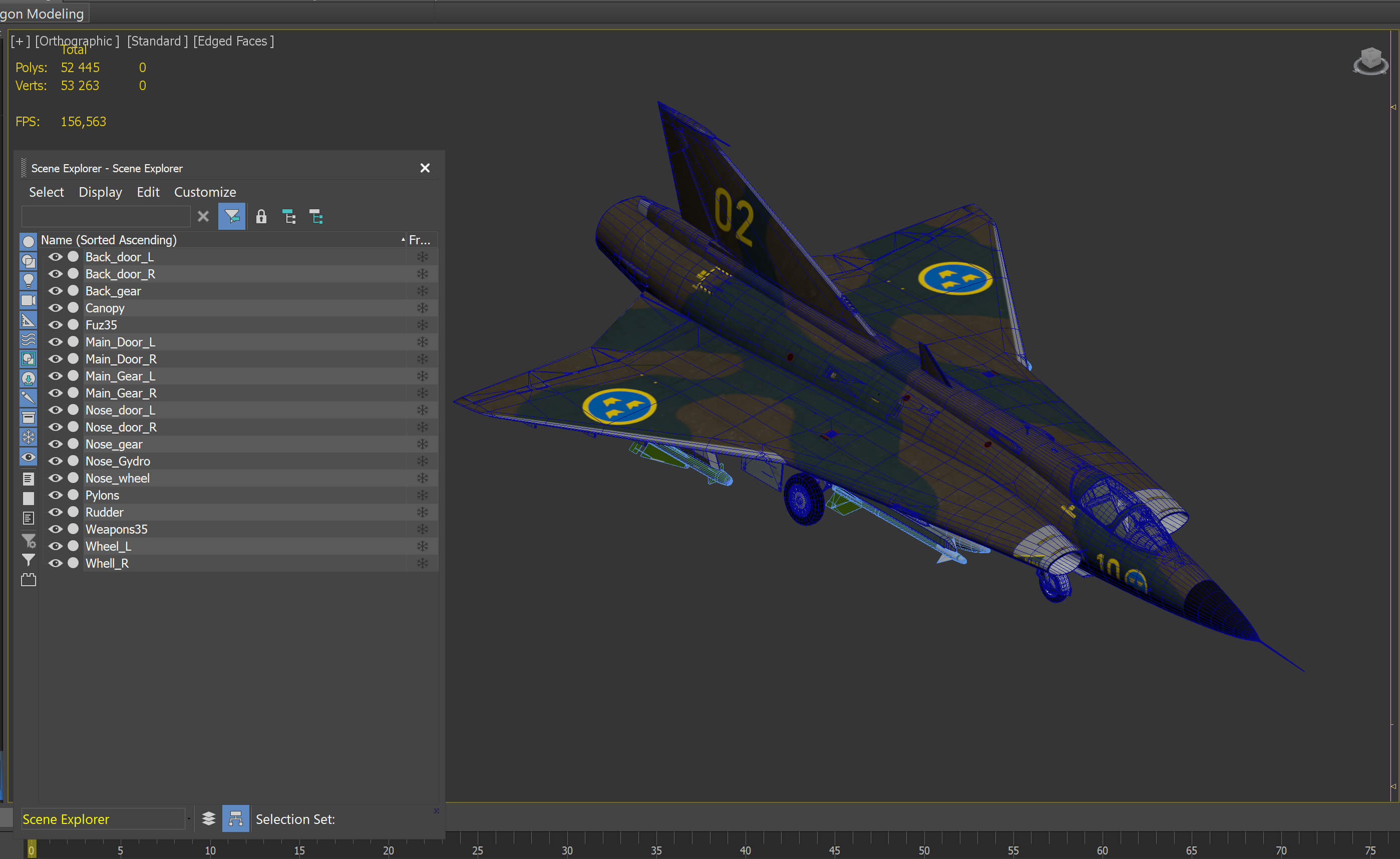 SAAB 35 Draken - 3D Model by citizensnip