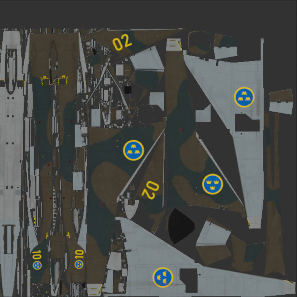 SAAB 35 Draken - 3D Model by citizensnip