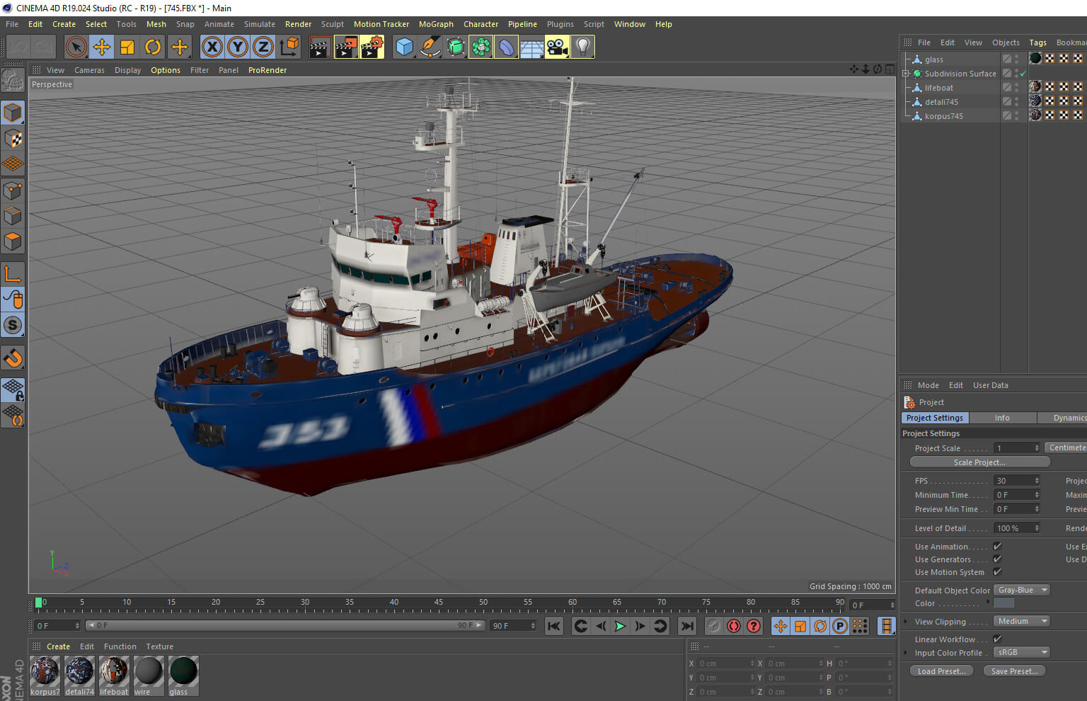 Sea Tug Project 745 - 3D Model by citizensnip
