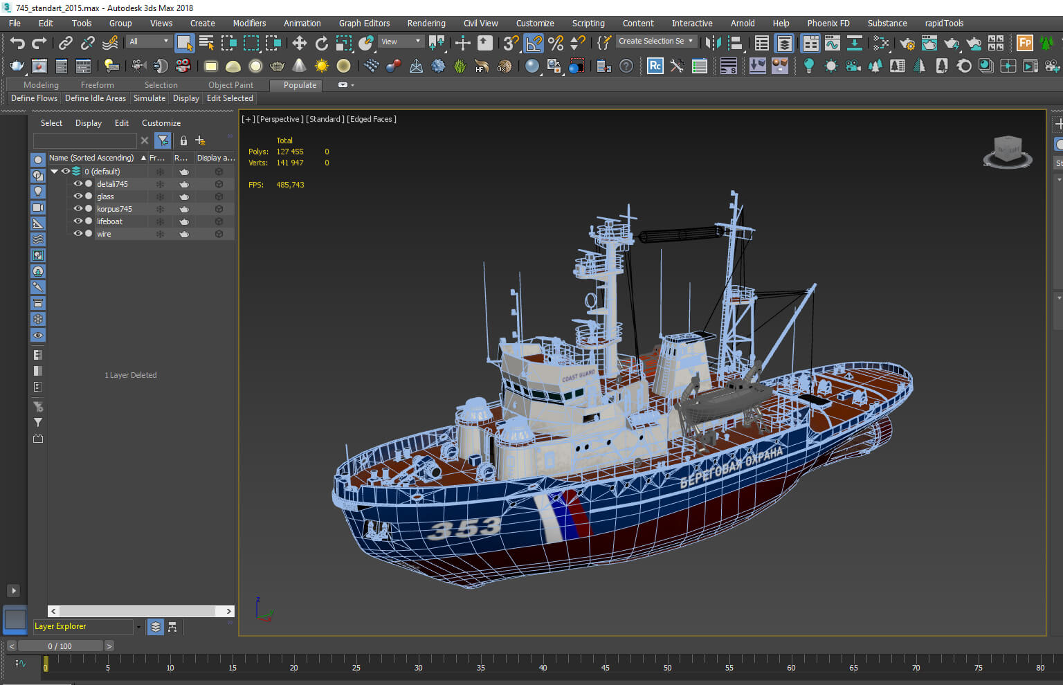 Sea Tug Project 745 - 3D Model by citizensnip