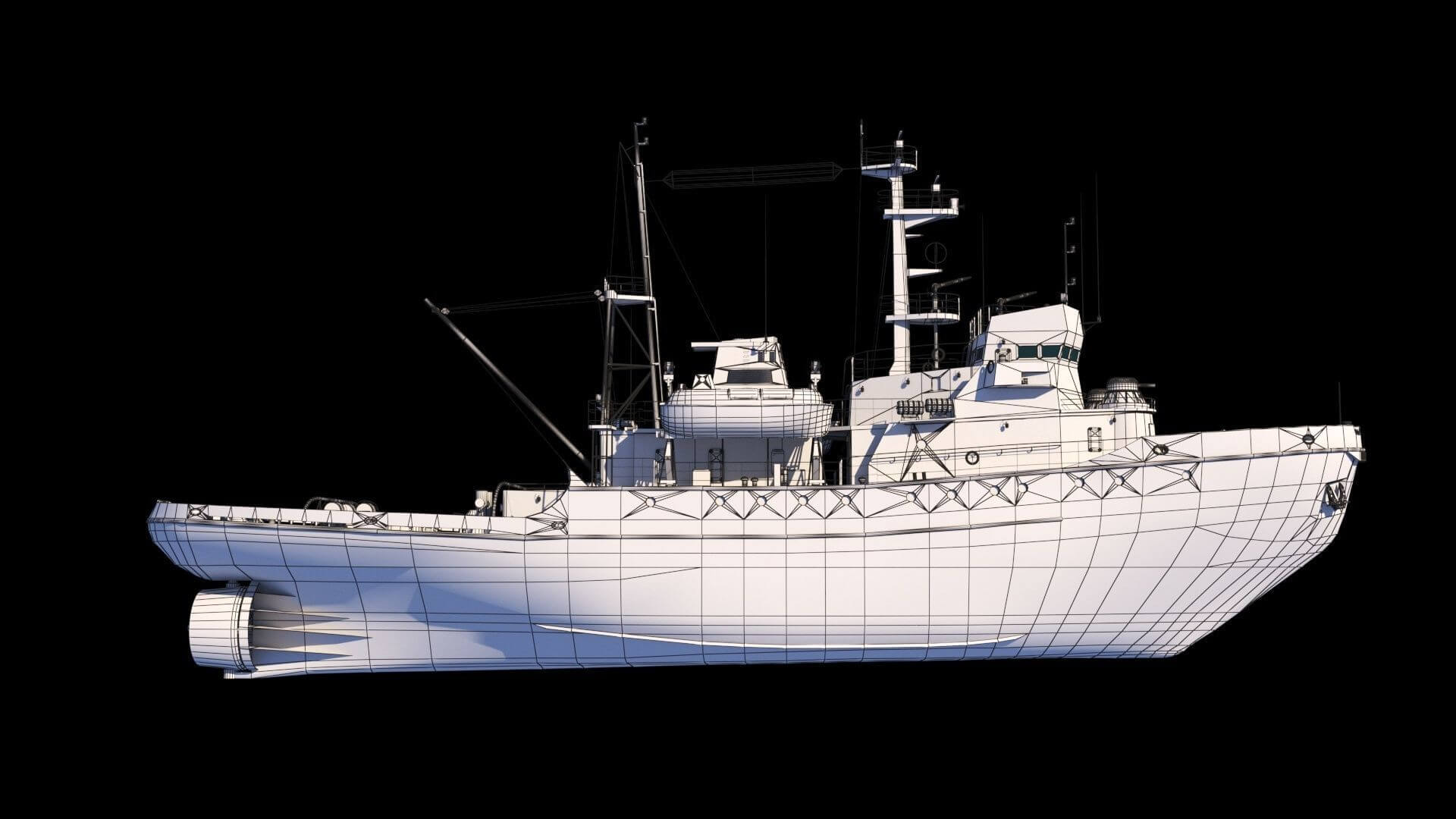 Sea Tug Project 745 - 3D Model by citizensnip