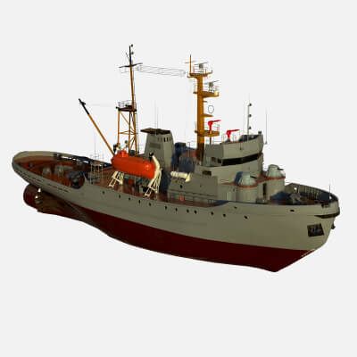 Sea Tug Project 745 - 3D Model by citizensnip
