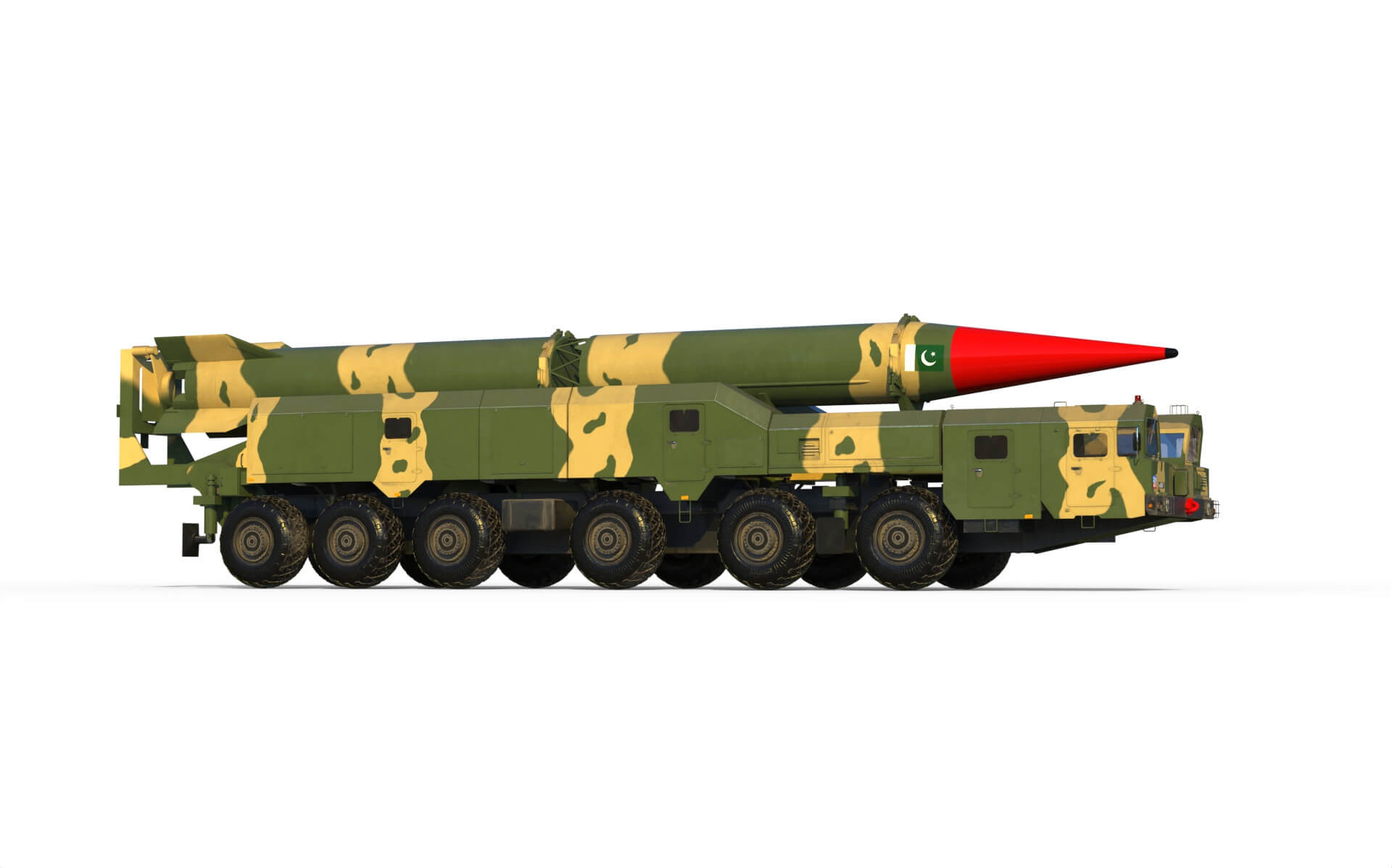 Shaheen 2 Pakistan Missile Launcher - 3D Model by citizensnip