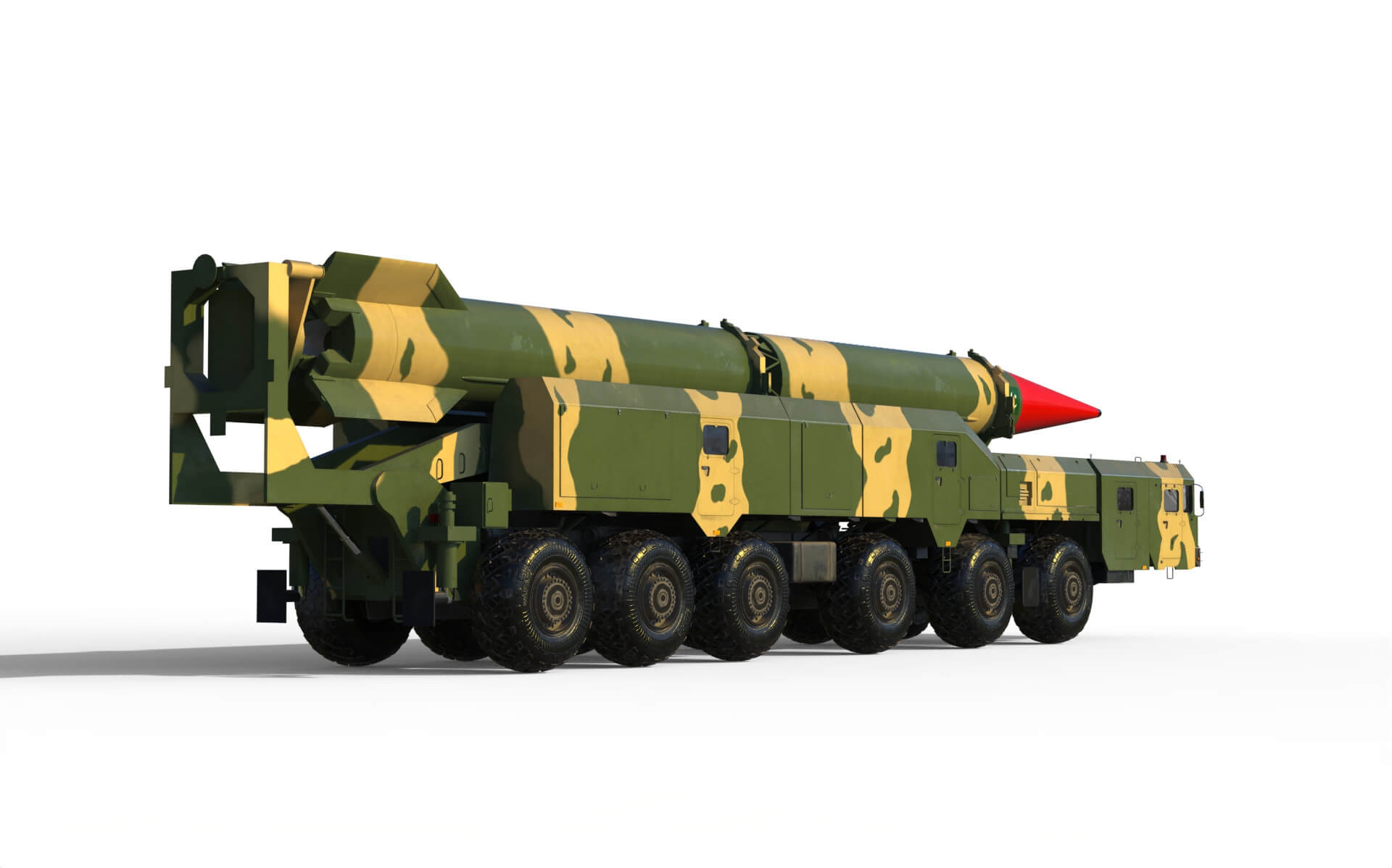 Shaheen 2 Pakistan Missile Launcher - 3D Model by citizensnip