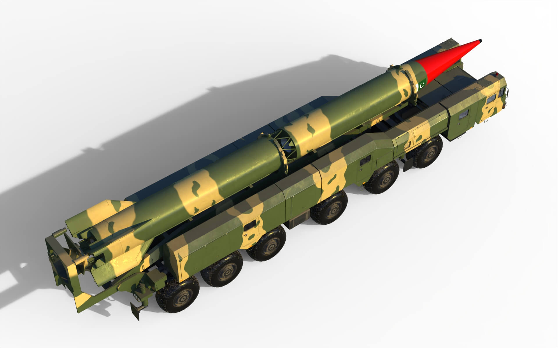Shaheen 2 Pakistan Missile Launcher - 3D Model by citizensnip