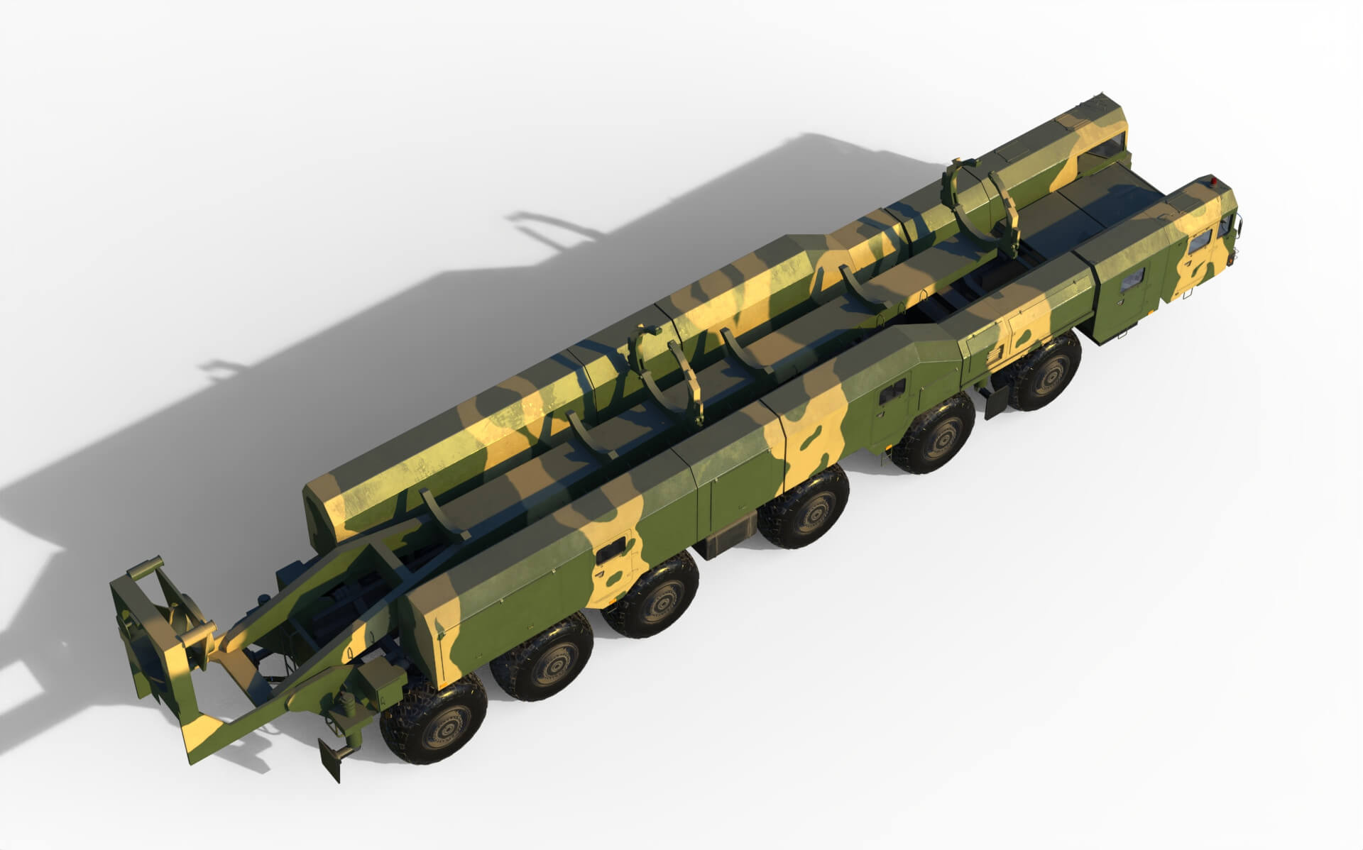 Shaheen 2 Pakistan Missile Launcher - 3D Model by citizensnip
