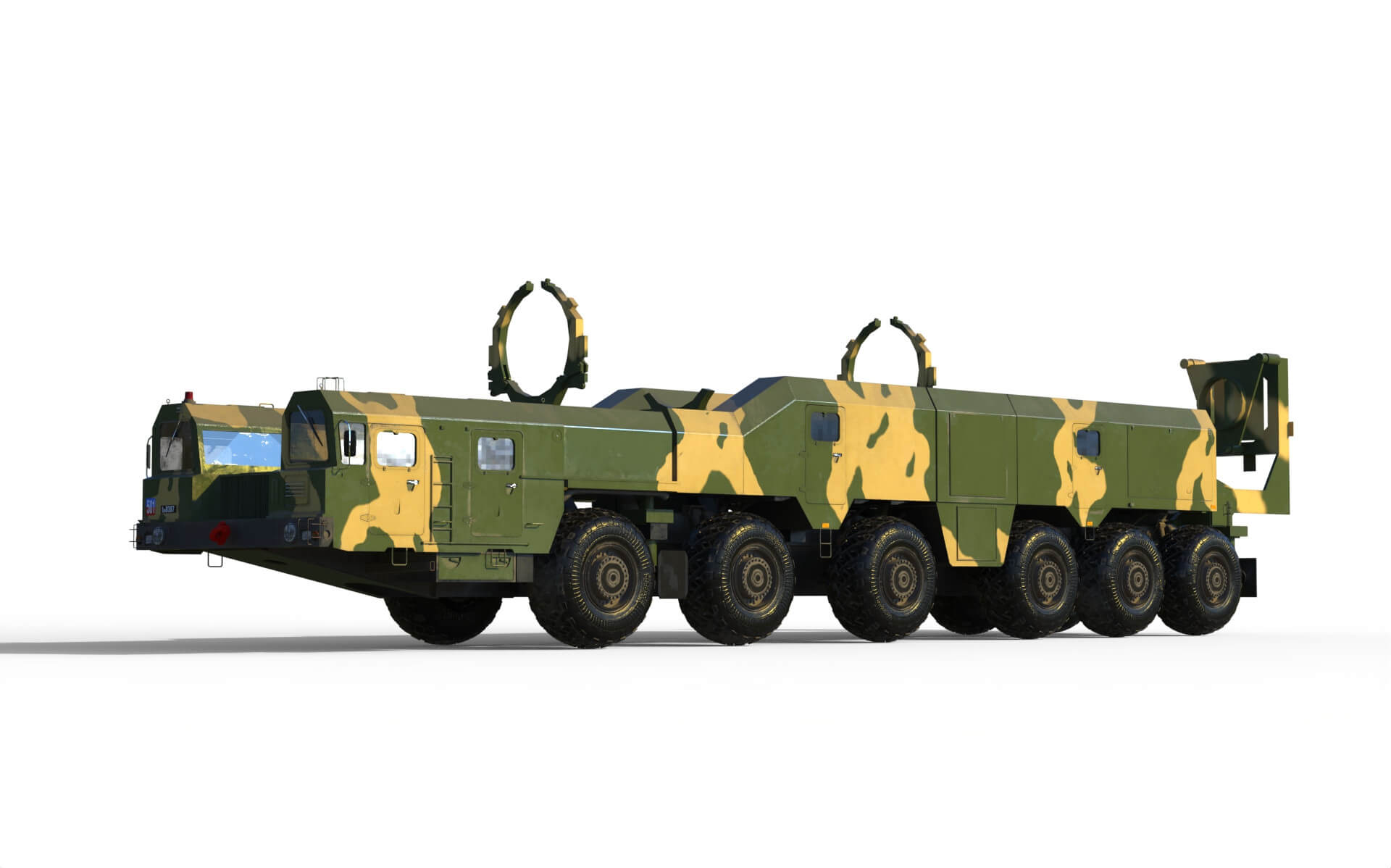 Shaheen 2 Pakistan Missile Launcher - 3D Model by citizensnip