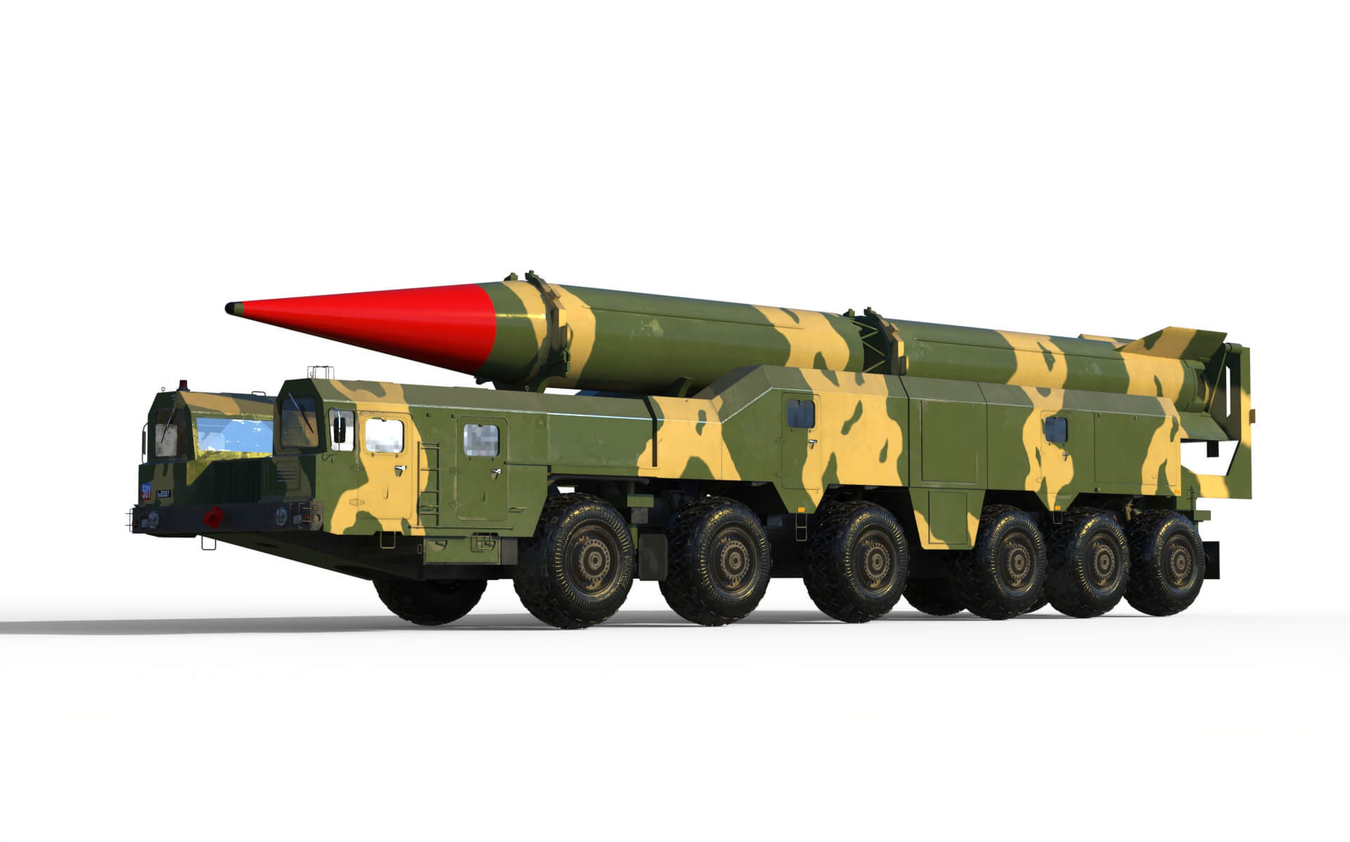 Shaheen 2 Pakistan Missile Launcher - 3D Model by citizensnip