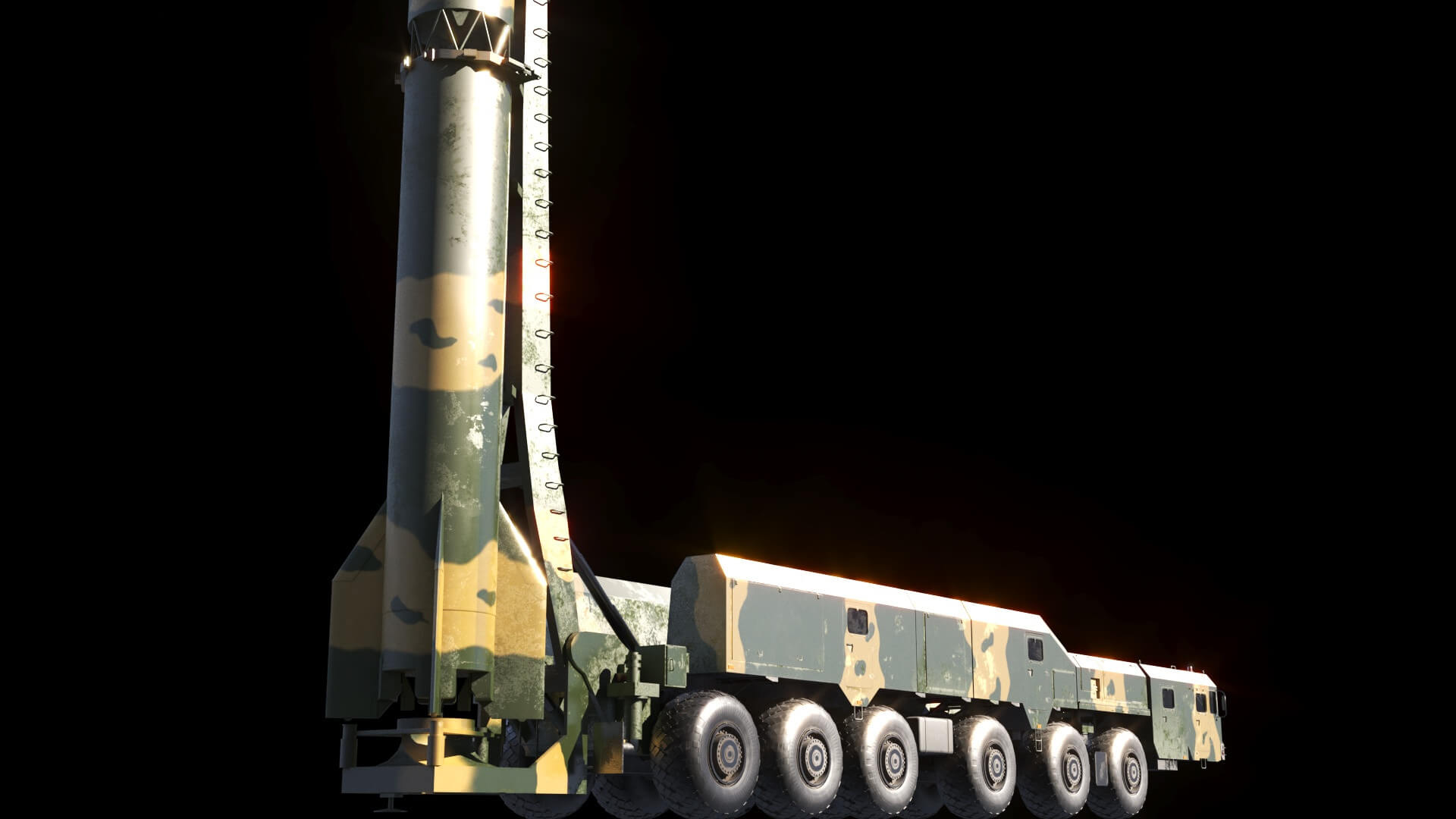 Shaheen 2 Pakistan Missile Launcher - 3D Model by citizensnip