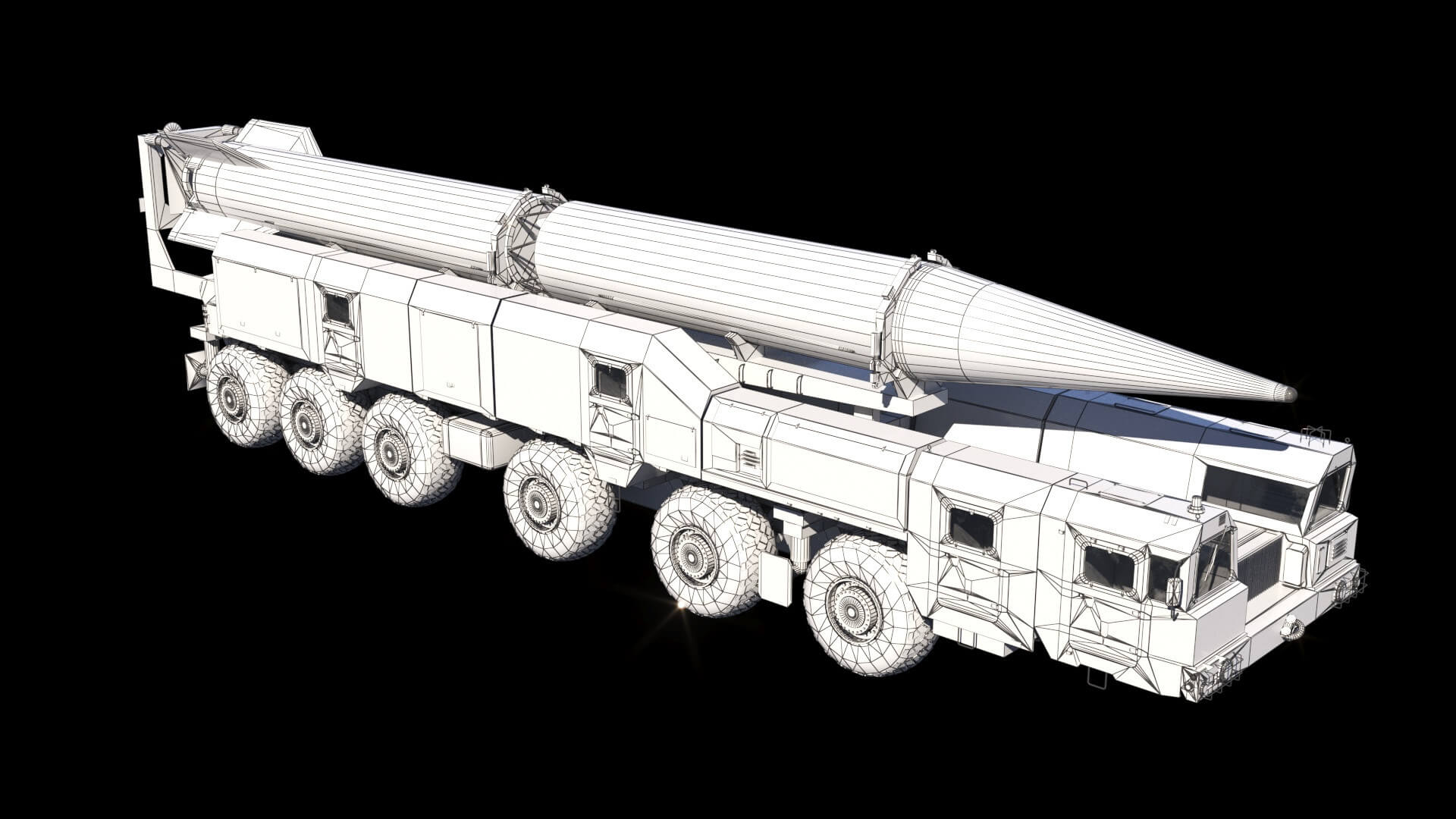 Shaheen 2 Pakistan Missile Launcher - 3D Model by citizensnip