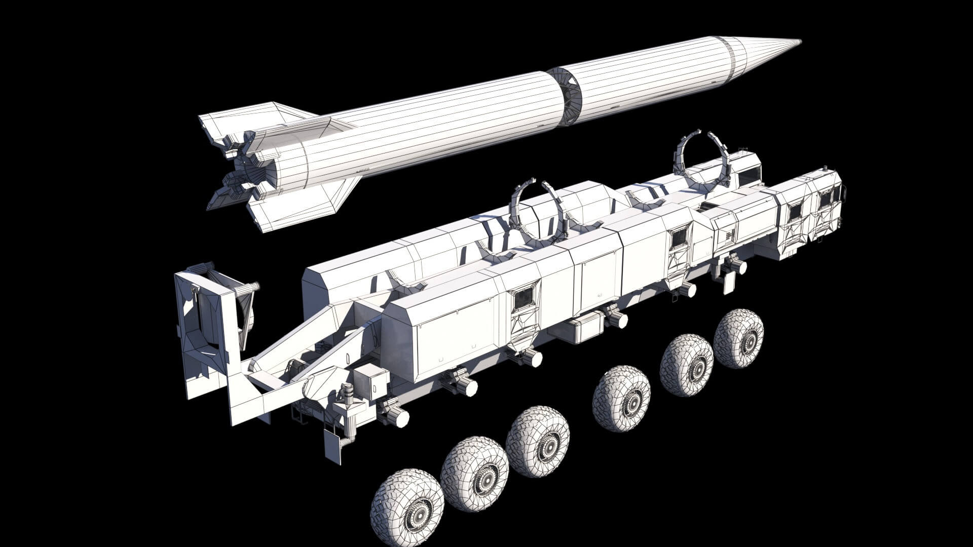 Shaheen 2 Pakistan Missile Launcher - 3D Model by citizensnip