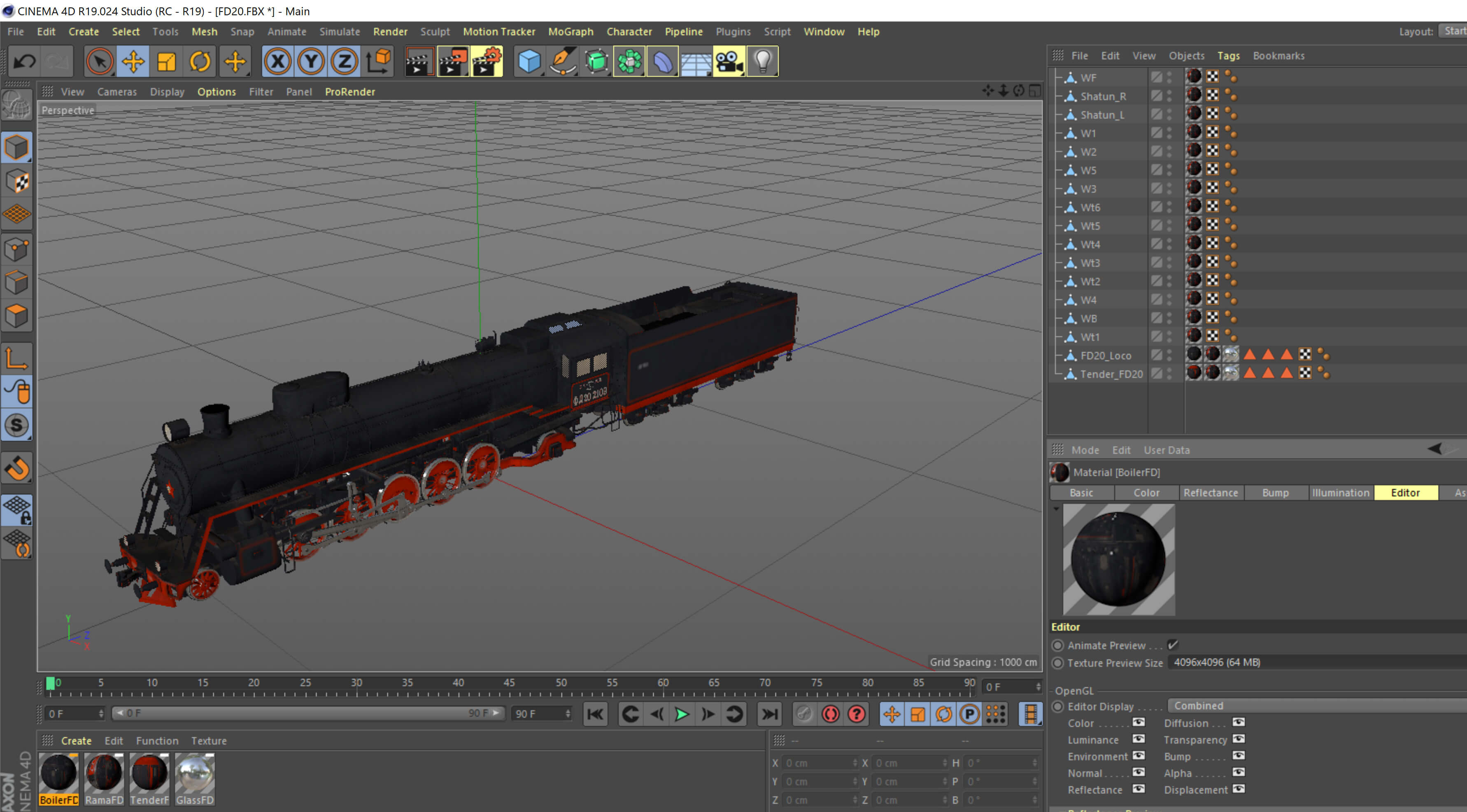 Steam Locomotive FD Class - 3D Model by citizensnip