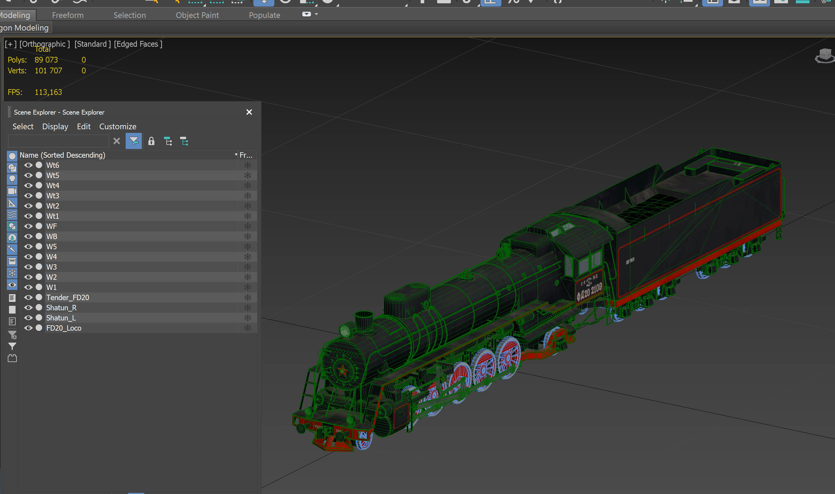 Steam Locomotive FD Class - 3D Model by citizensnip
