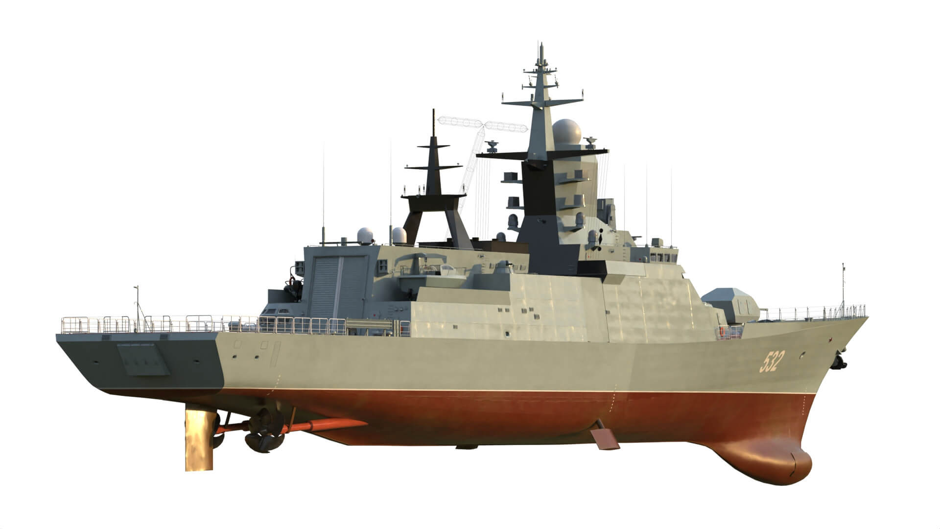 Steregushchiy Class Corvette 22380 - 3D Model by citizensnip