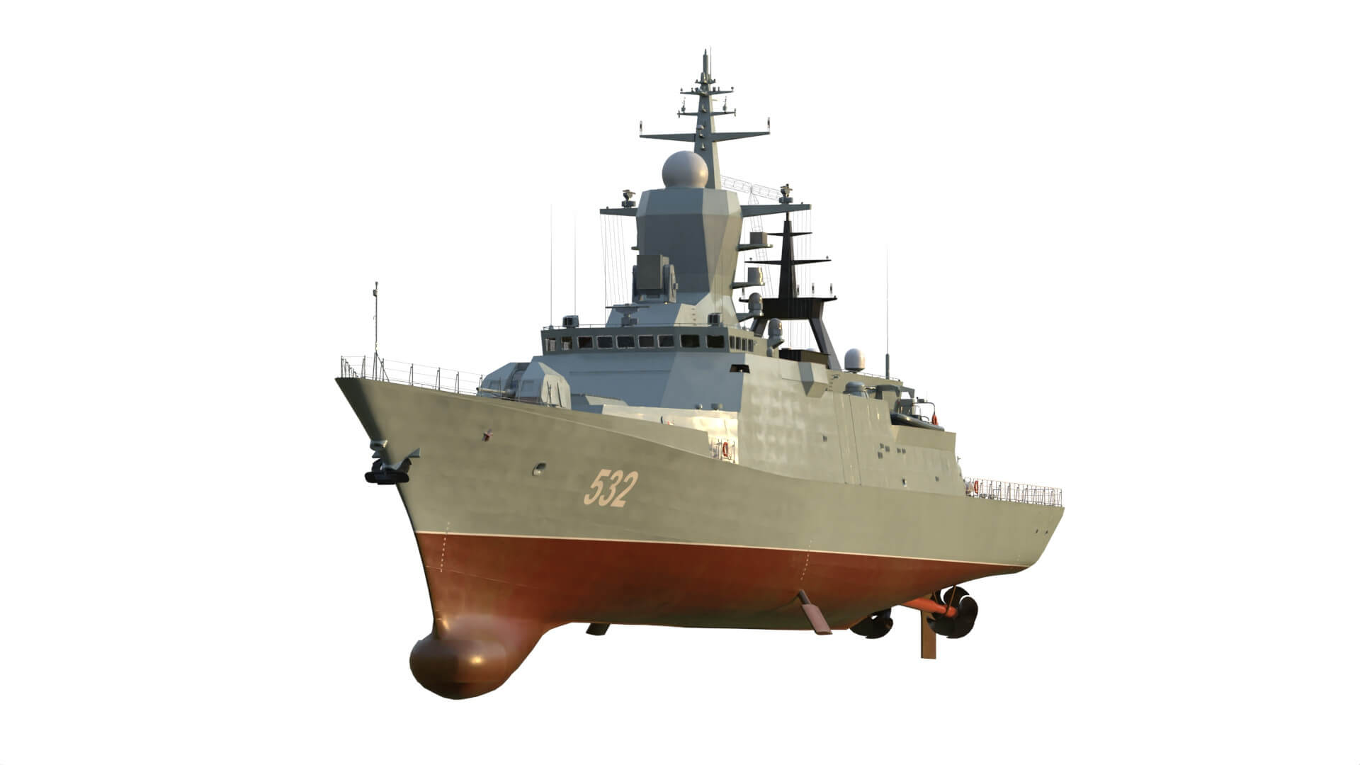 Steregushchiy Class Corvette 22380 - 3D Model by citizensnip