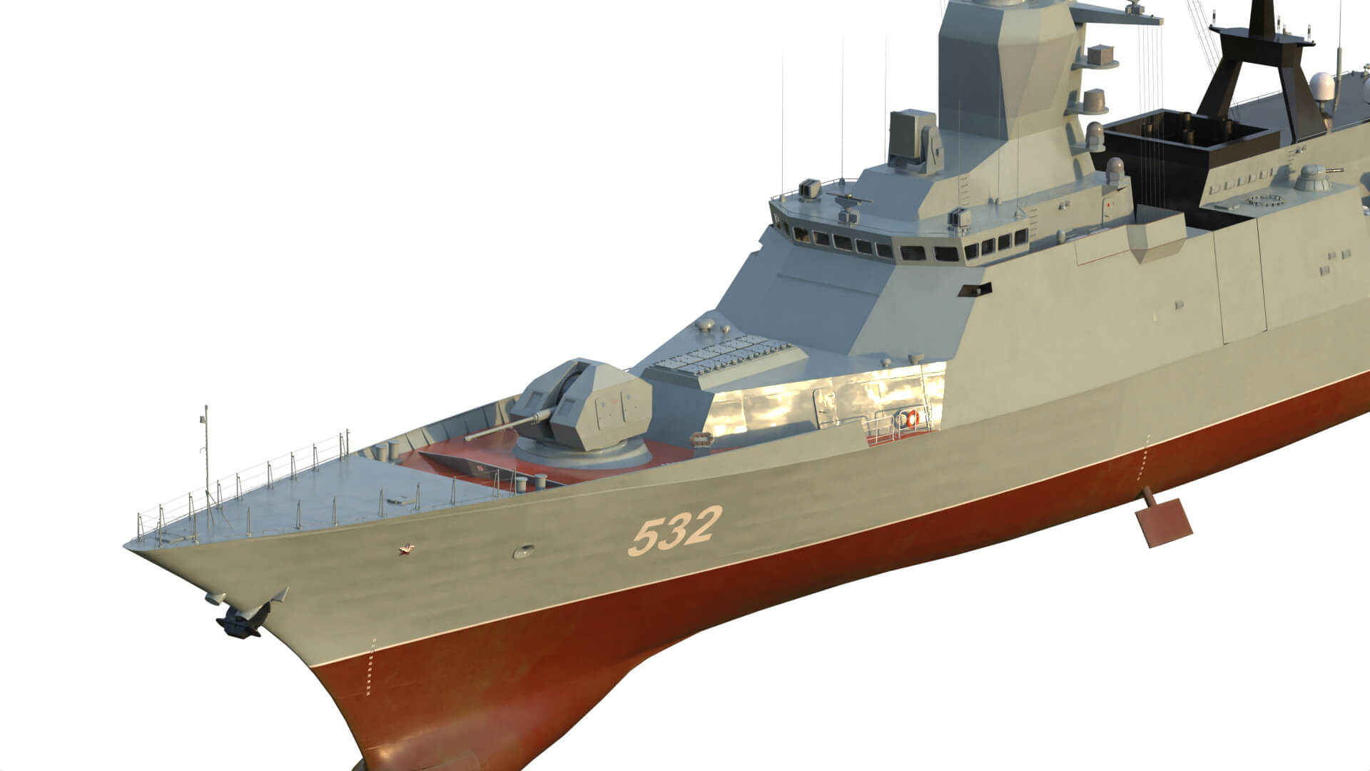 Steregushchiy Class Corvette 22380 - 3D Model by citizensnip