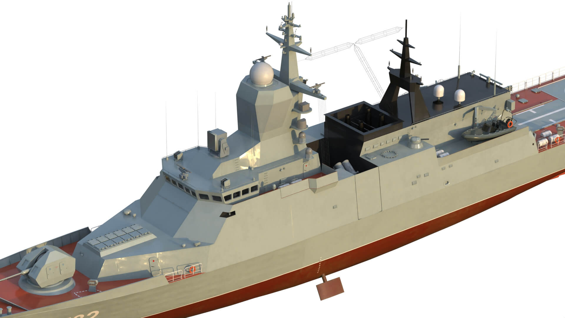 Steregushchiy Class Corvette 22380 - 3D Model by citizensnip