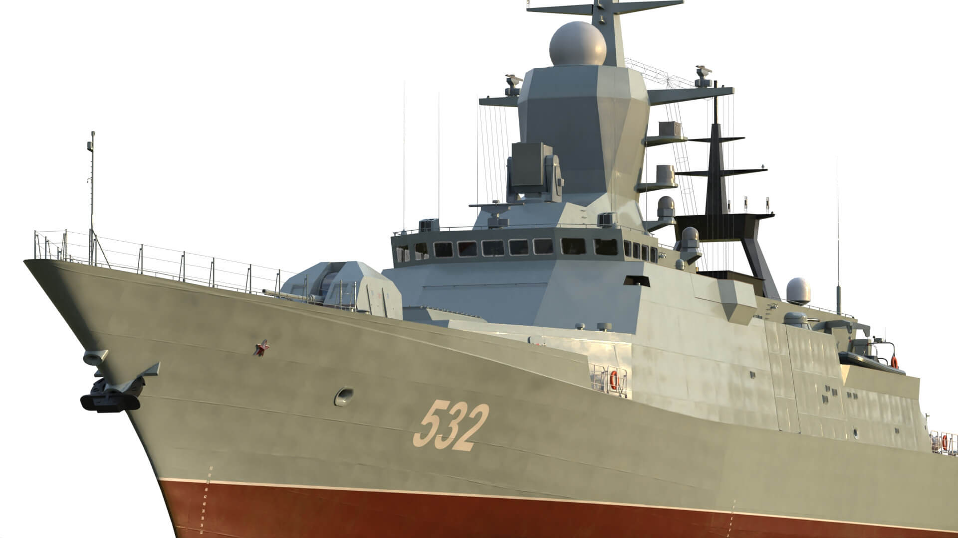 Steregushchiy Class Corvette 22380 - 3D Model by citizensnip