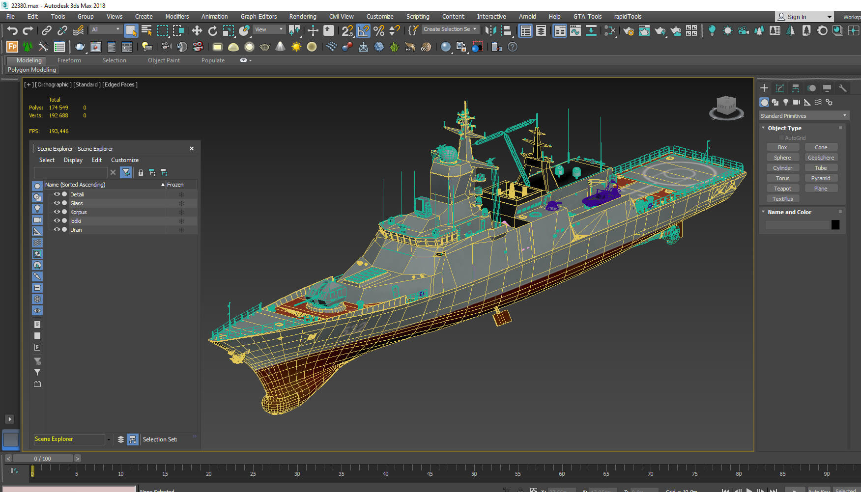 Steregushchiy Class Corvette 22380 - 3D Model by citizensnip