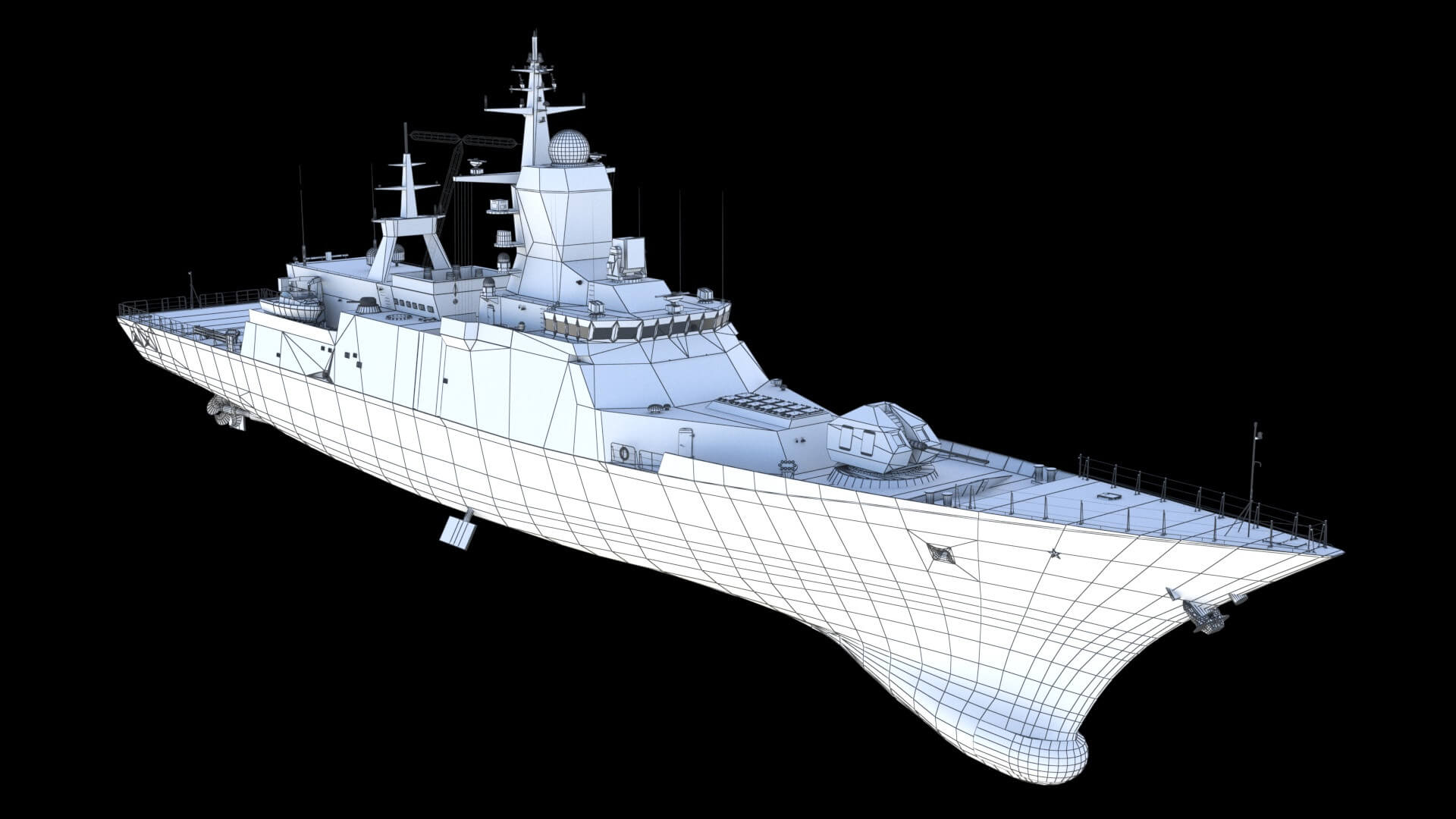 Steregushchiy Class Corvette 22380 - 3D Model by citizensnip