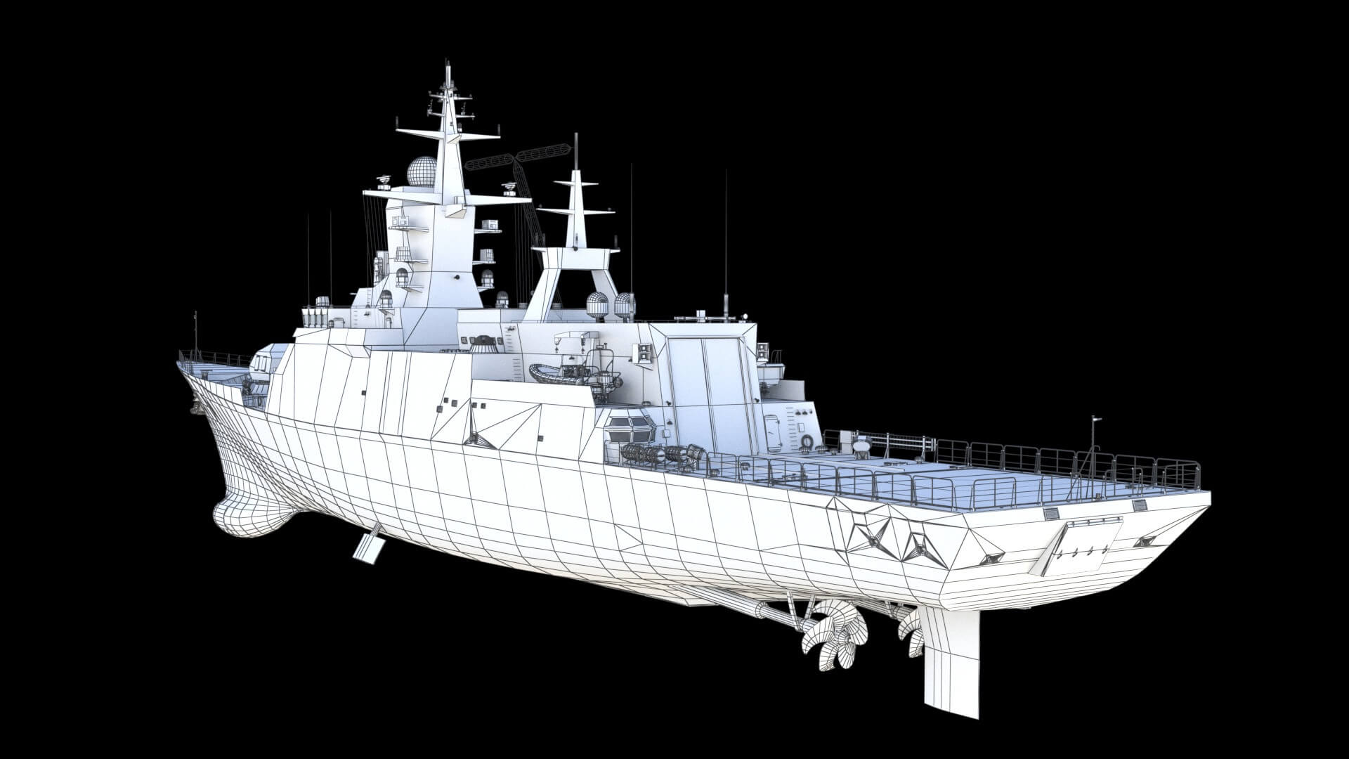 Steregushchiy Class Corvette 22380 - 3D Model by citizensnip