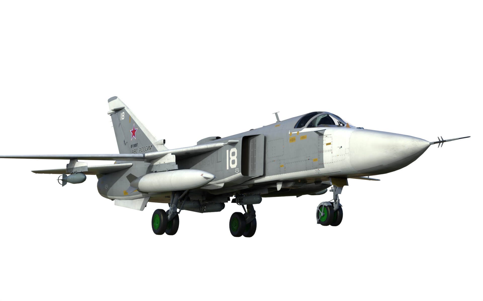 SU-24 Russian Bomber 3D Model by citizensnip