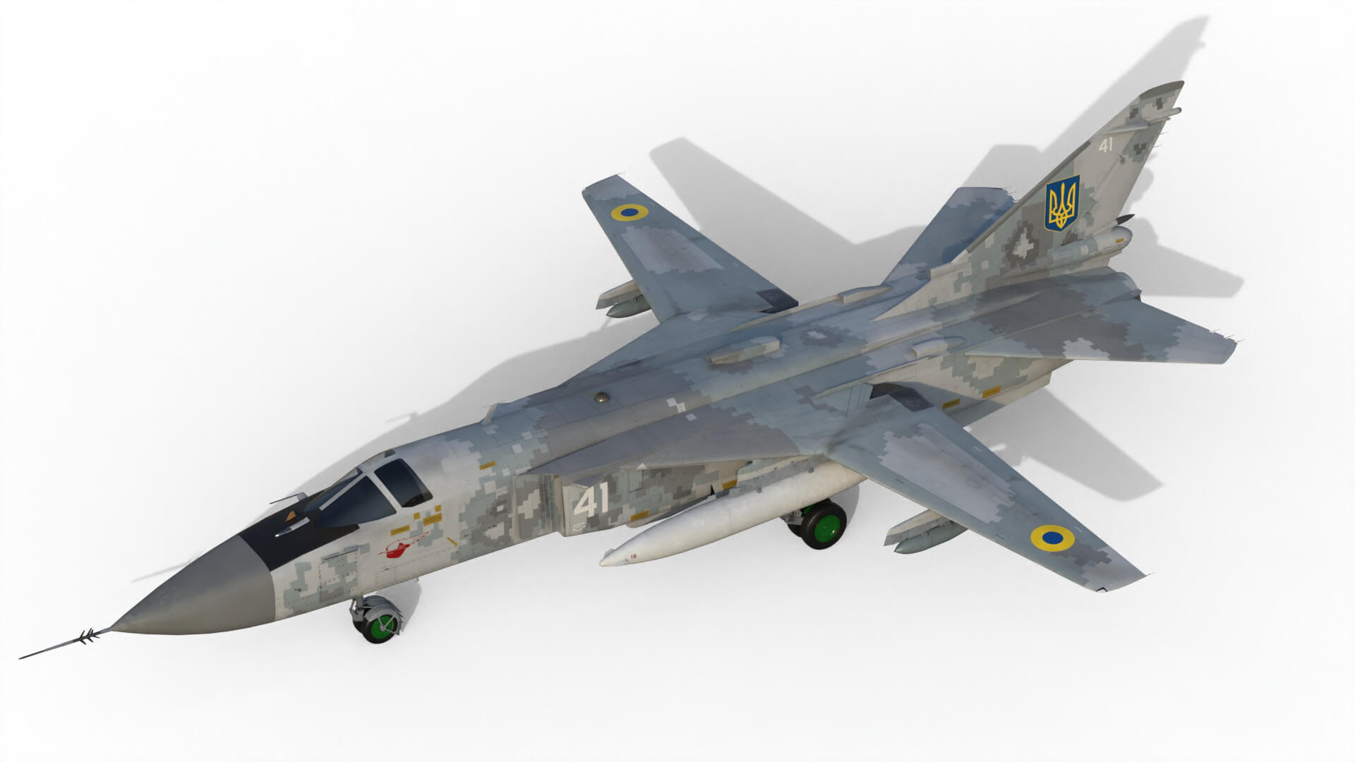 SU-24 Russian Bomber 3D Model by citizensnip