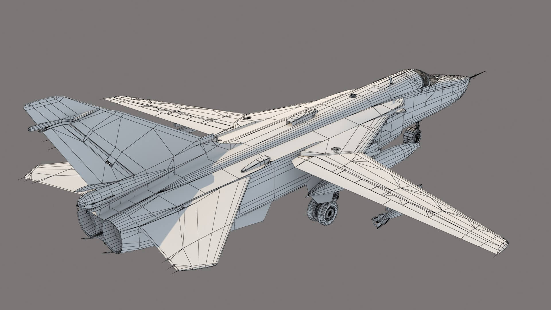 SU-24 Russian Bomber 3D Model by citizensnip