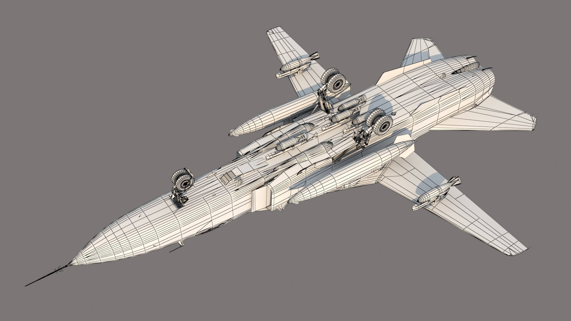 SU-24 Russian Bomber 3D Model by citizensnip
