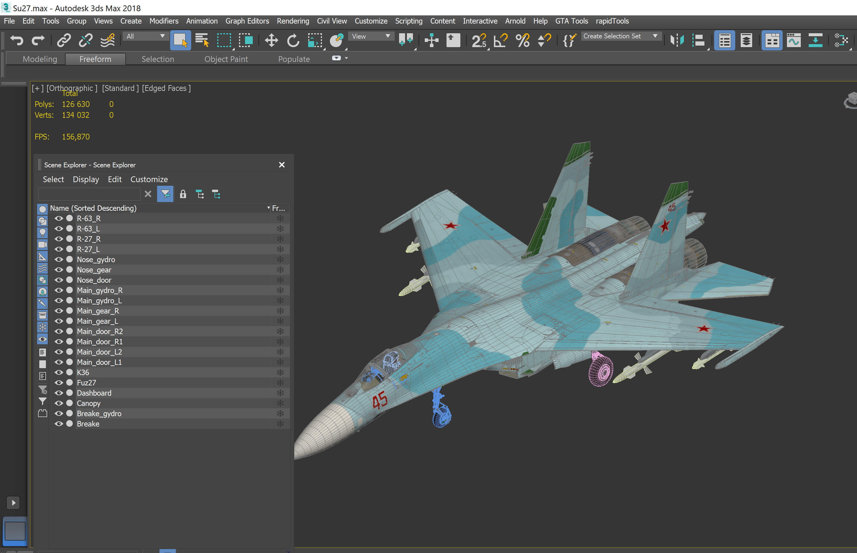 SU-27 Flanker 3D Model by citizensnip