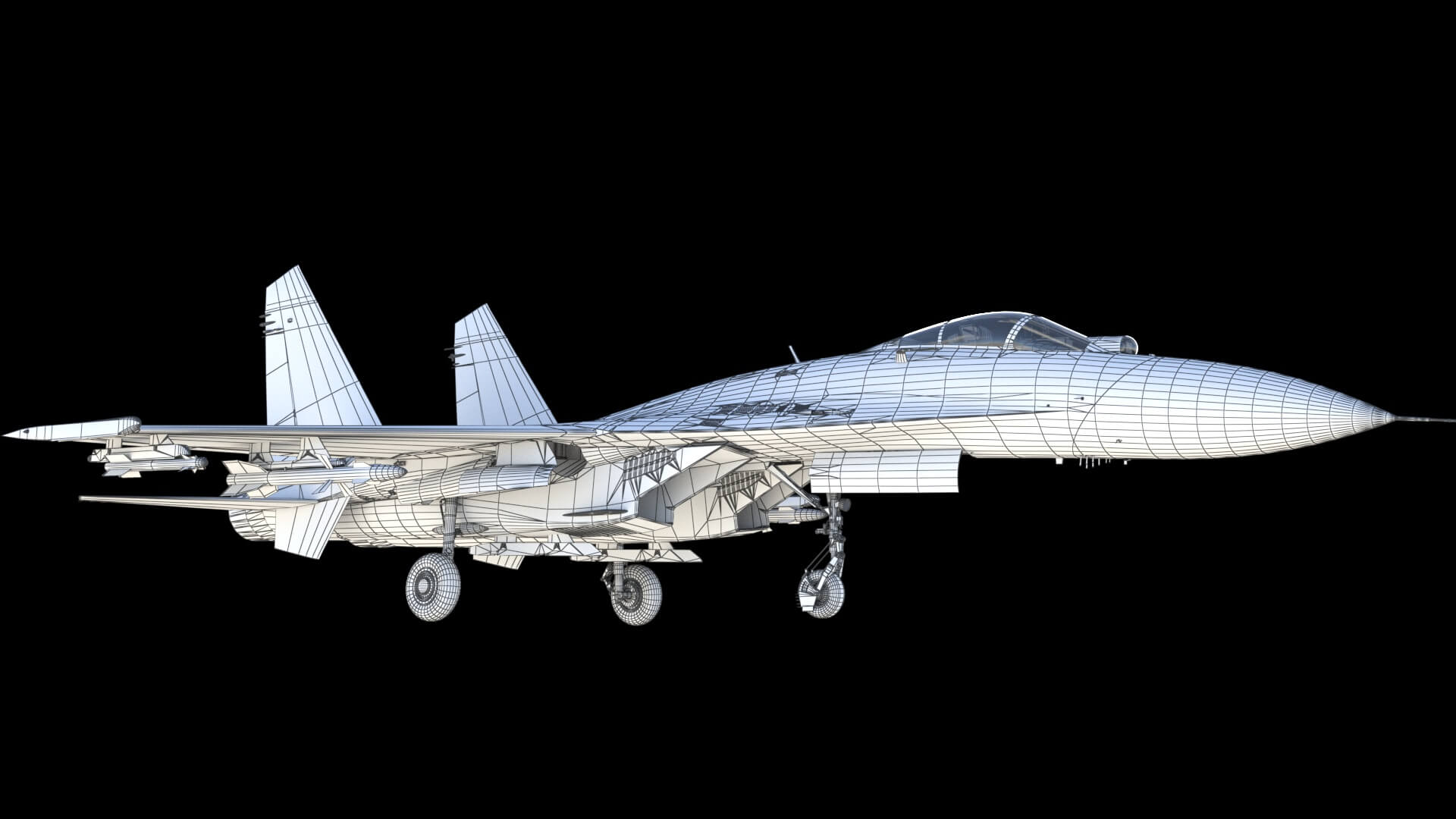SU-27 Flanker 3D Model by citizensnip