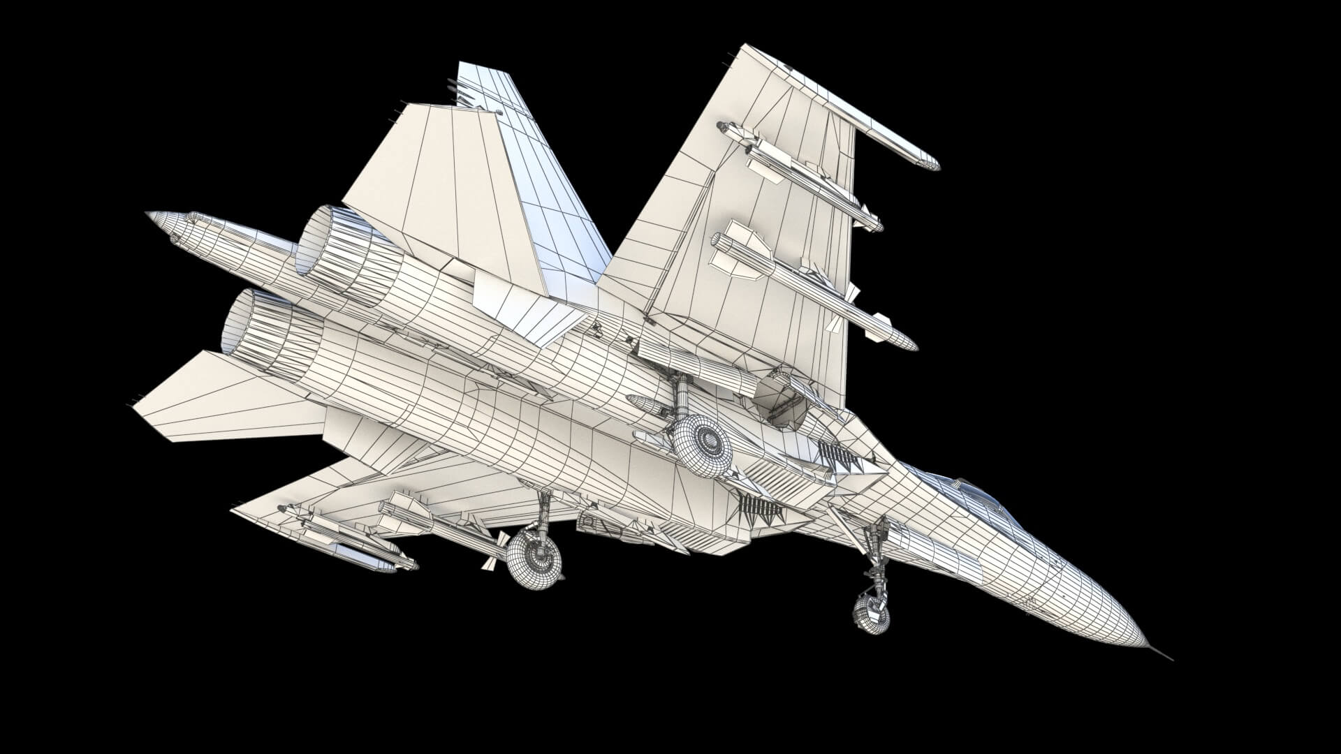 SU-27 Flanker 3D Model by citizensnip